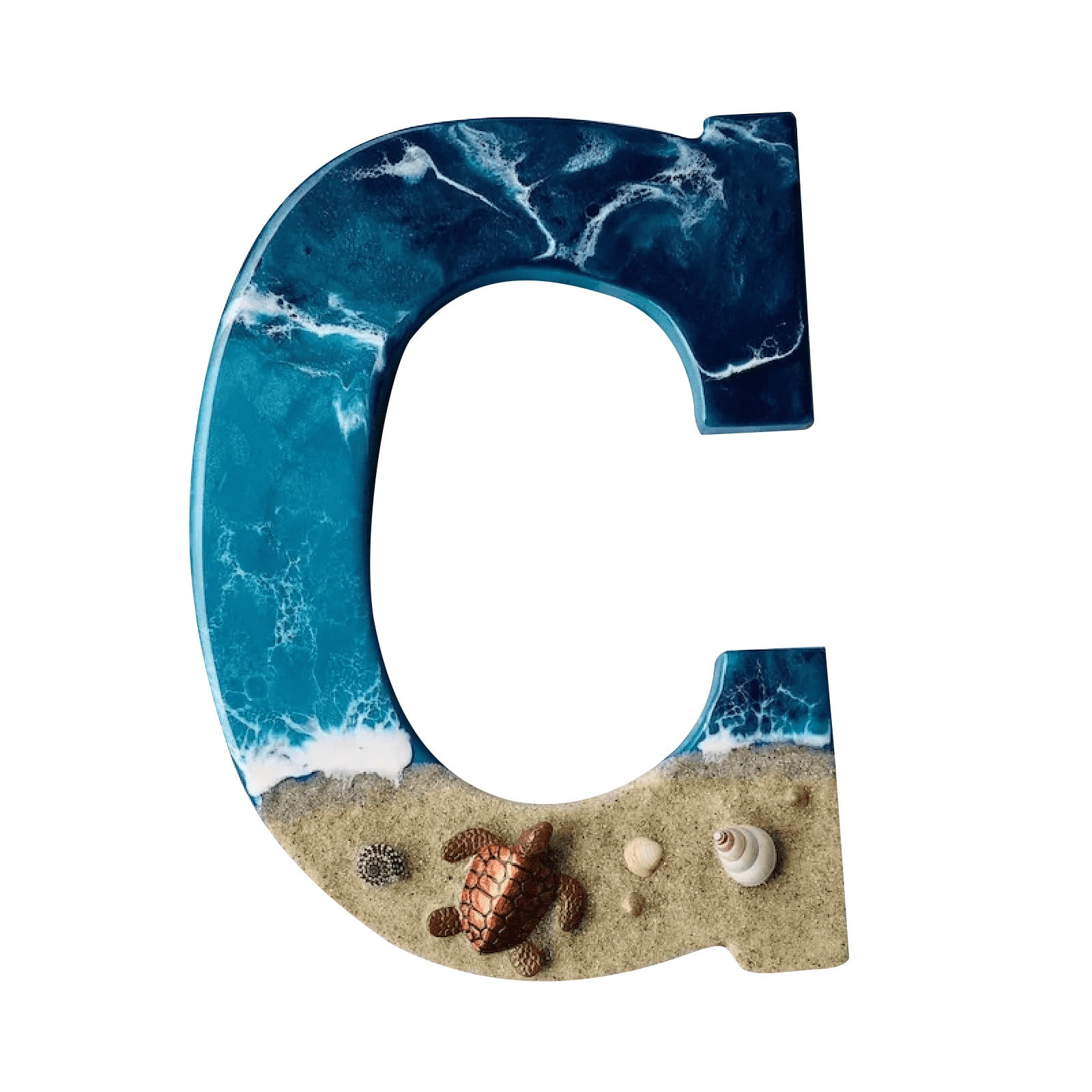 Standing Beach Resin Letters, Beach Theme Letter for Wall, Letters for ...