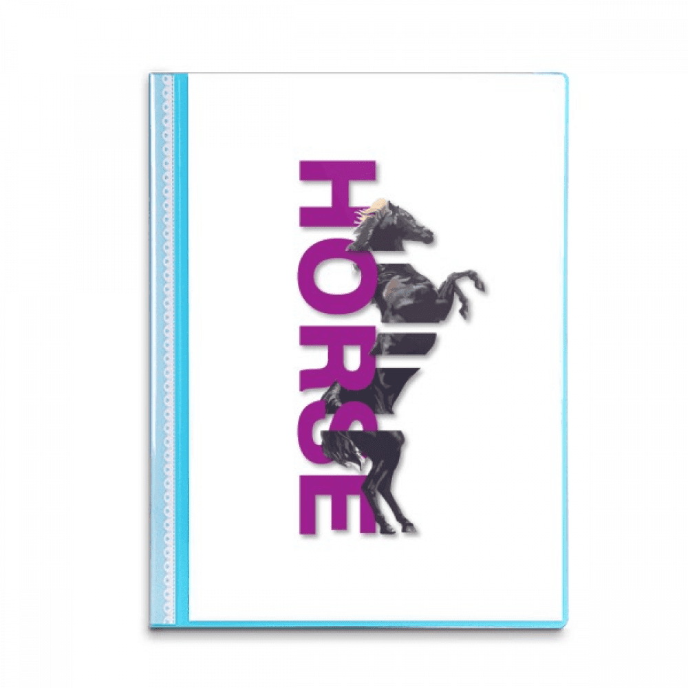 Standing Body Horse Cutting Book Sheet Protectors Portfolio Binder ...