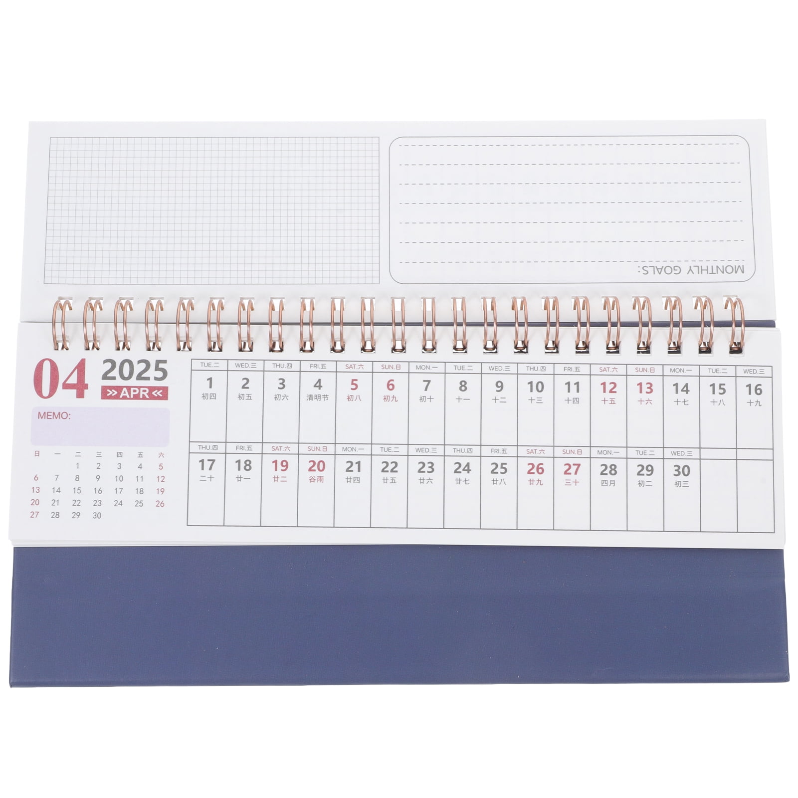 Standing Calendar Desk Stand Up Calendar Long Desk Calendar Office ...