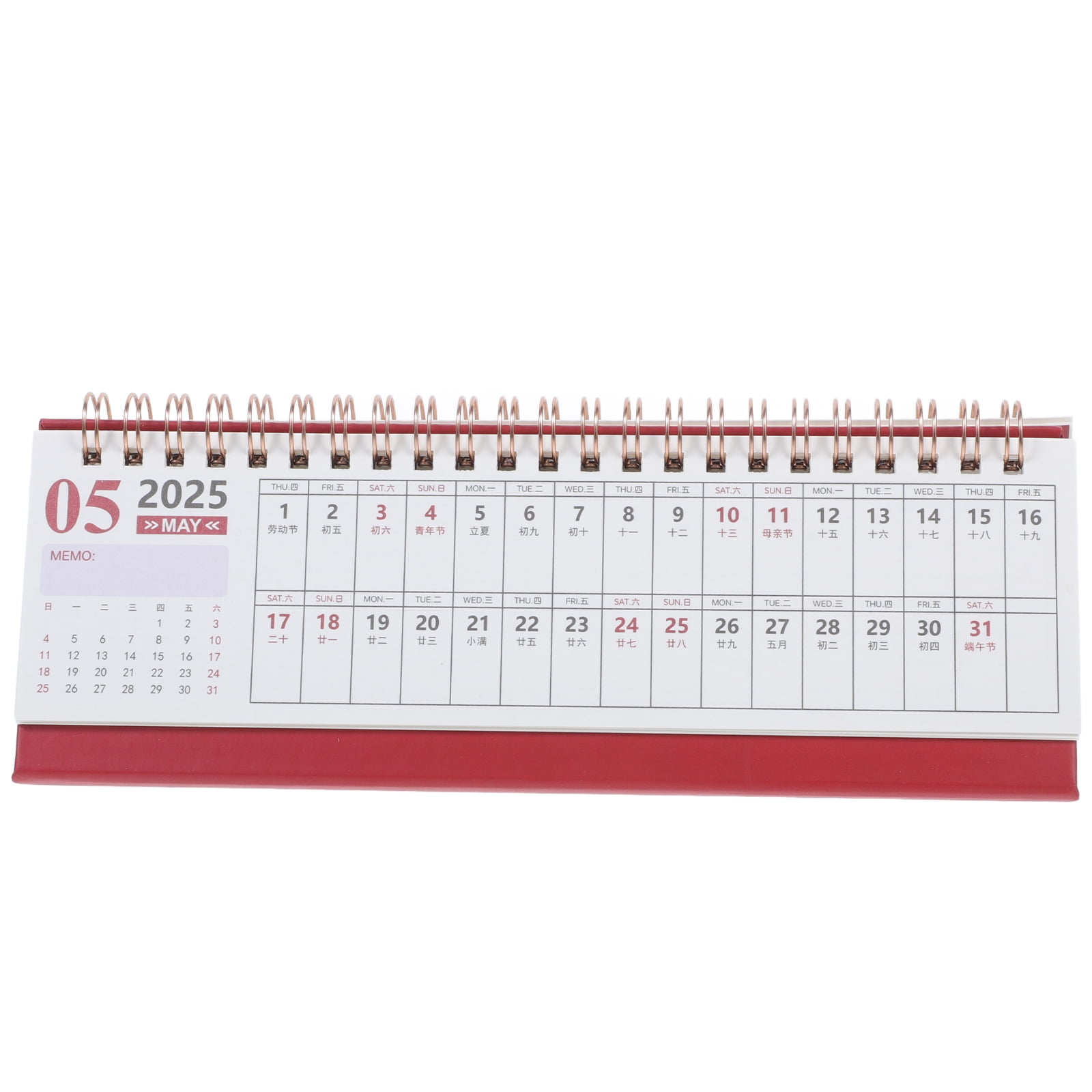 Standing Calendar Desk Stand Up Calendar Long Desk Calendar Office ...