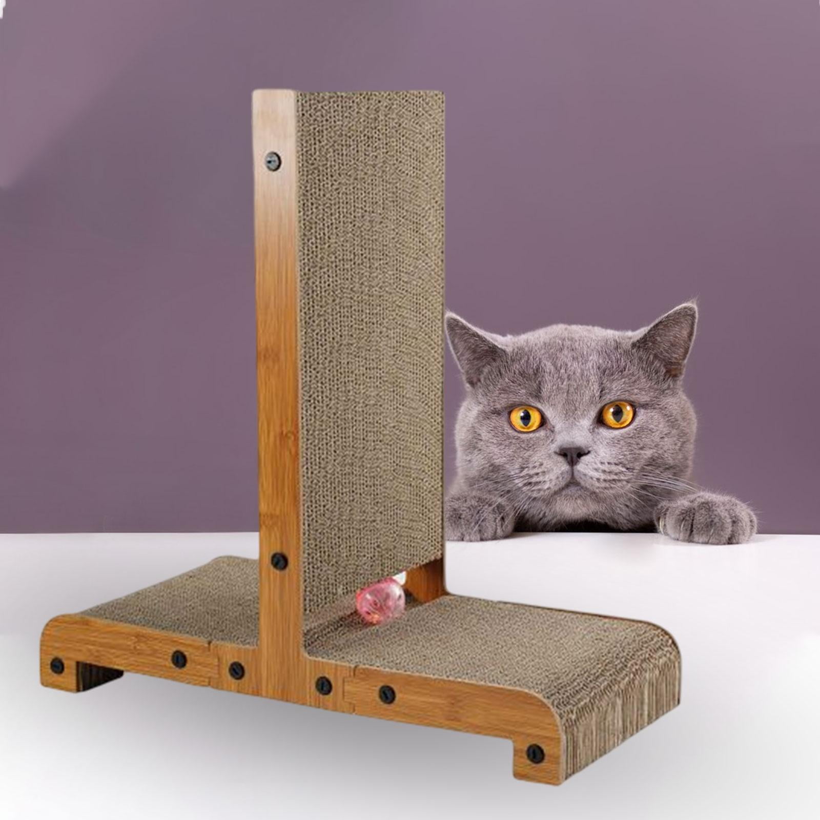 Standing Cat Scratcher Scratching Cardboard Interactive Play Toy for ...