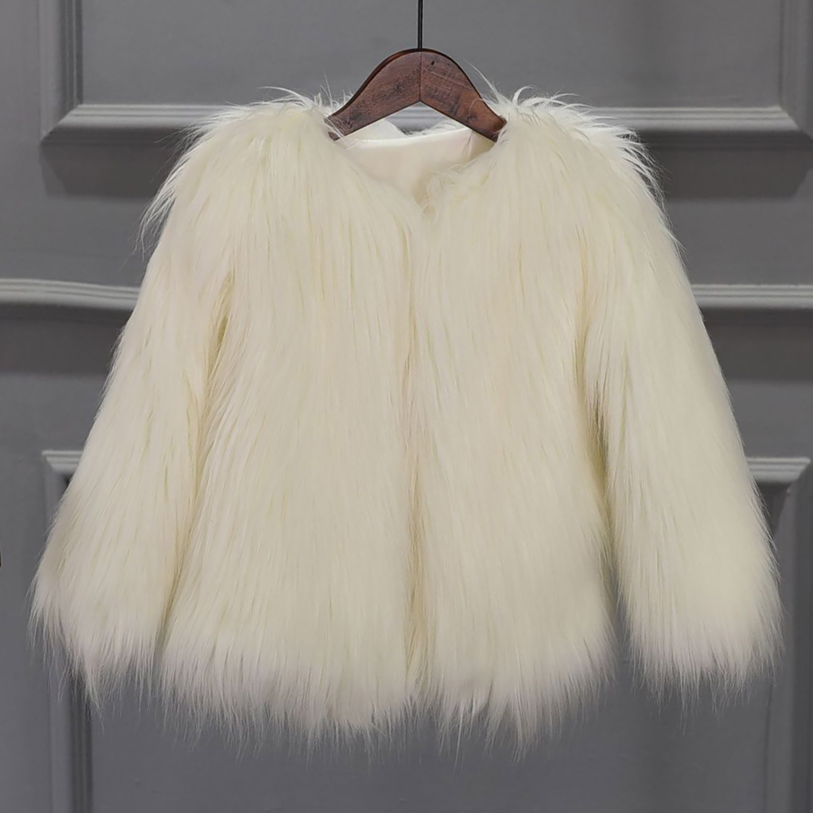 Standing Collar Ladies Imitation Coat Jacket Imitation Long Coat Trench ...