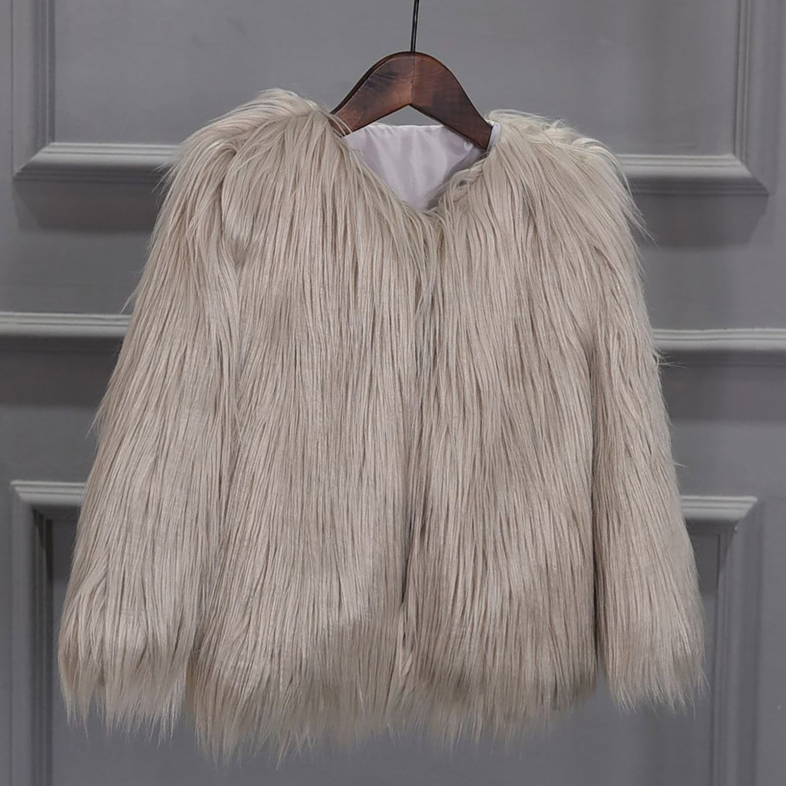 Standing Collar Ladies Imitation Coat Jacket Imitation Long Coat Trench Coat Winter Jacket Rain ...