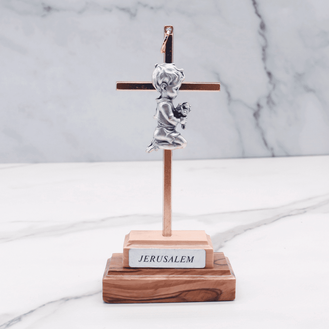 Standing Cross from the Holy Land | Custom Name and Date | Ideal First ...