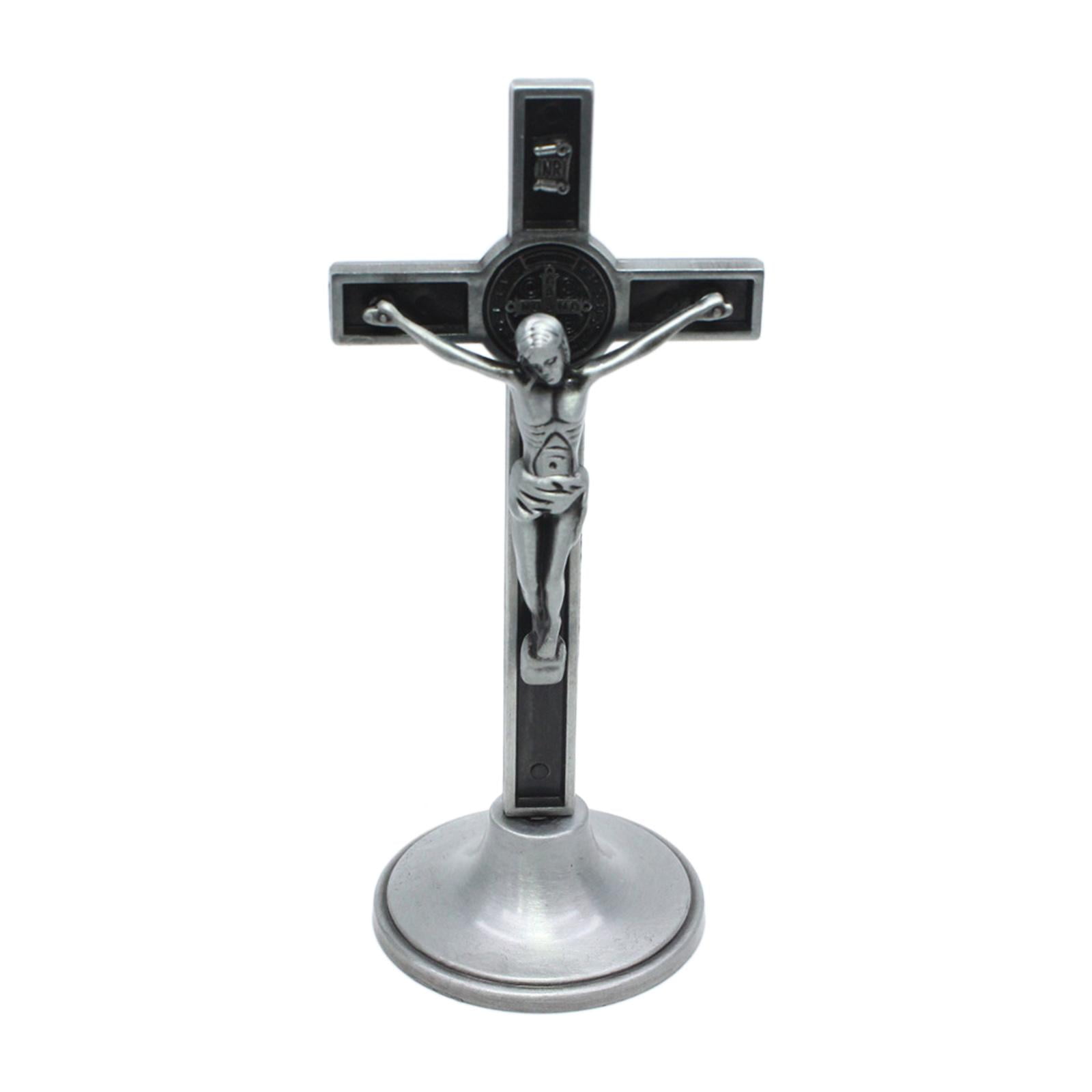 Standing Crucifix, Crucifixion Decor Statue for Tabletop Intercession ...