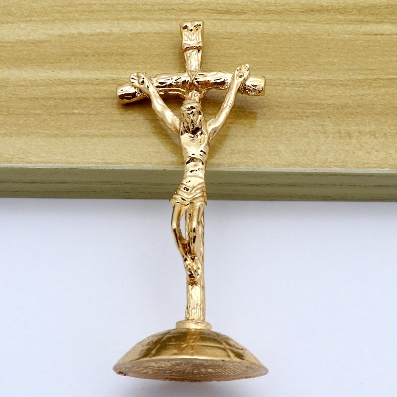Standing Crucifix With Jesus Statue Christian Home Decoration Car ...