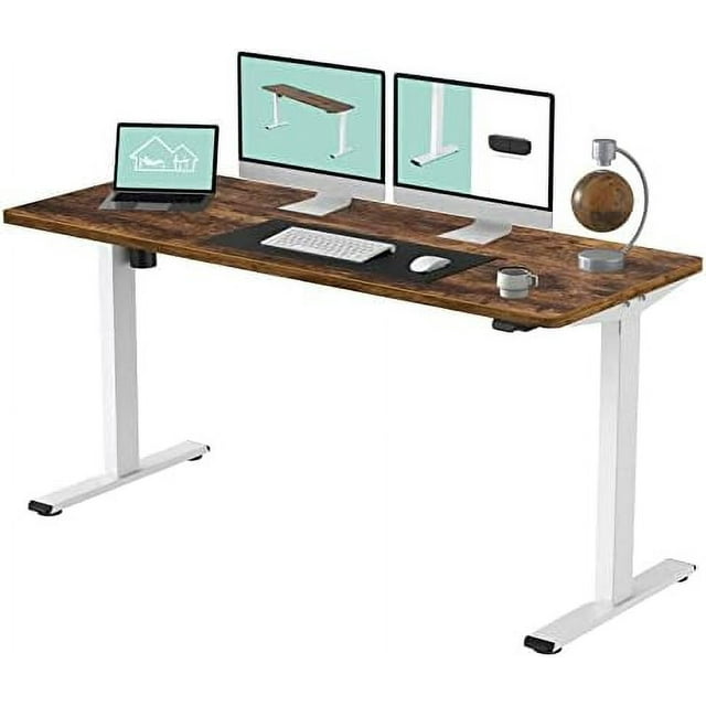 Standing Desk 40 x 24 Inches Whole-Piece Desktop Height Adjustable Desk ...