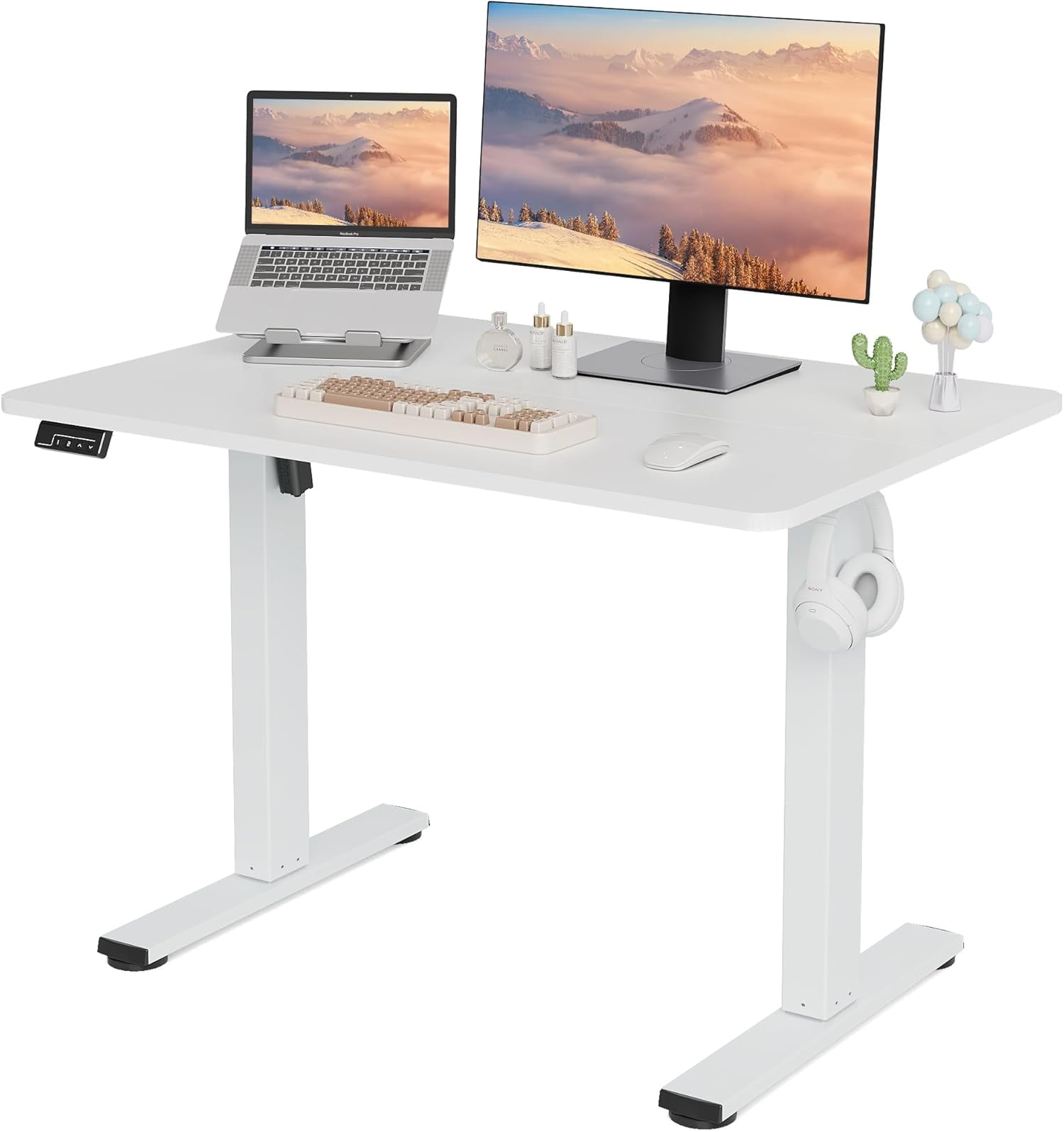 Standing Desk Adjustable Height, 40x24 Sit Stand up Desktop for Office ...