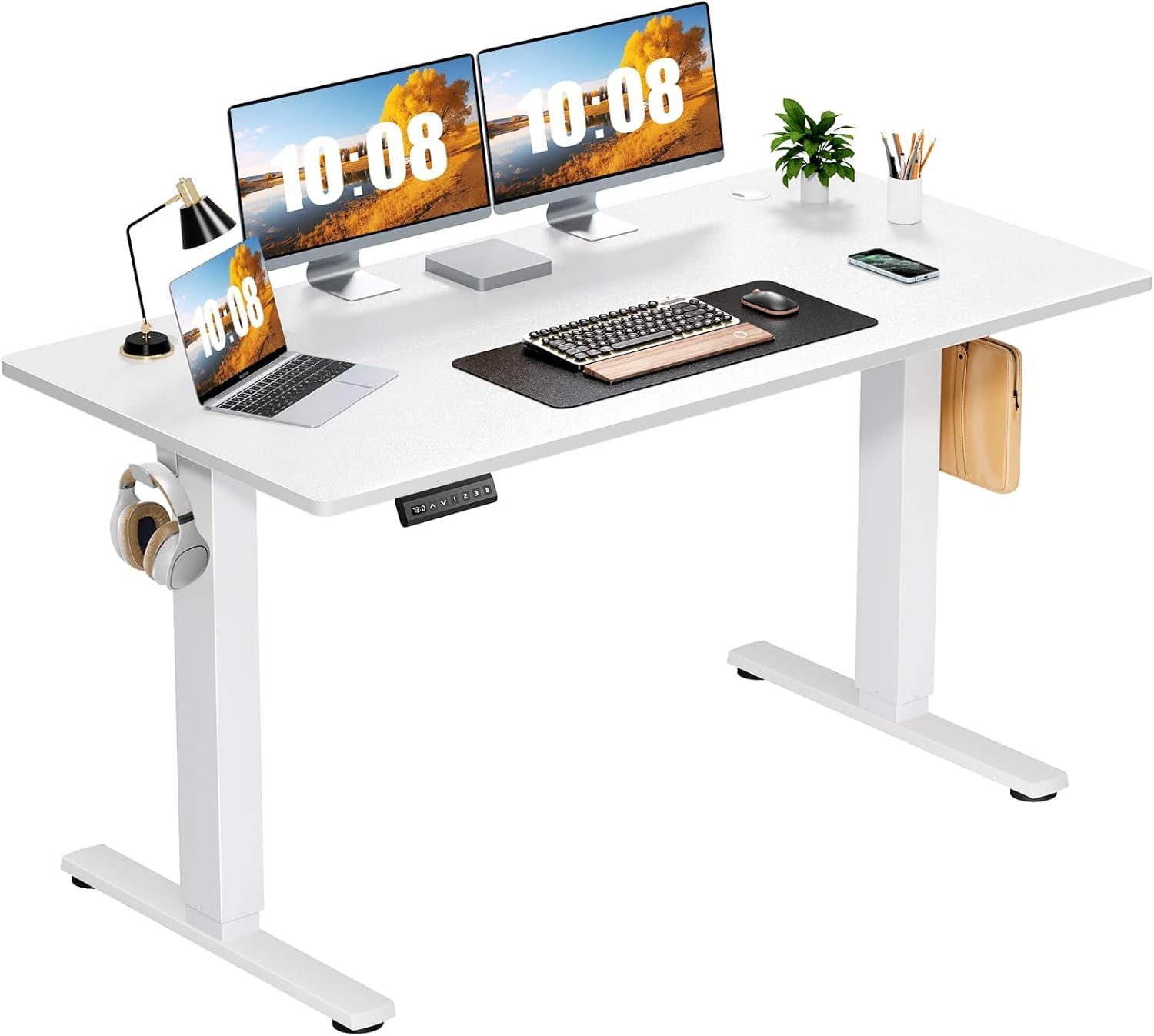 Standing Desk Adjustable Height, 55x24 Inch Sit Stand Up Office Desks ...