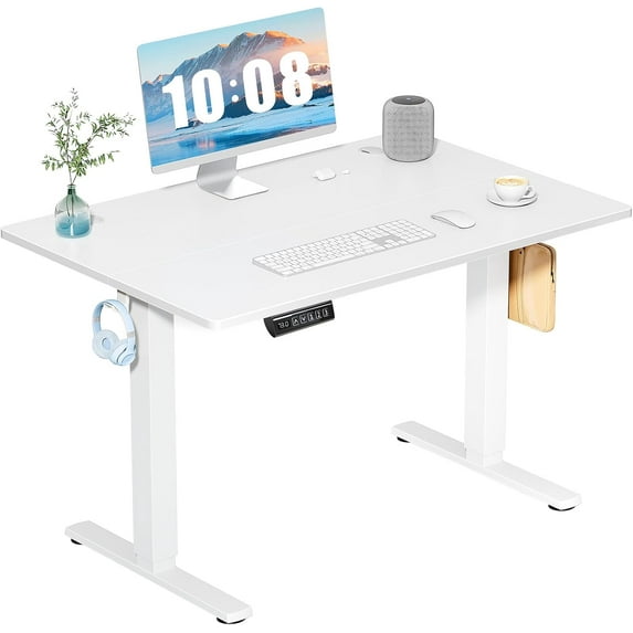 Standing Desk, Adjustable Height Electric Sit Stand Up Computer Table ...