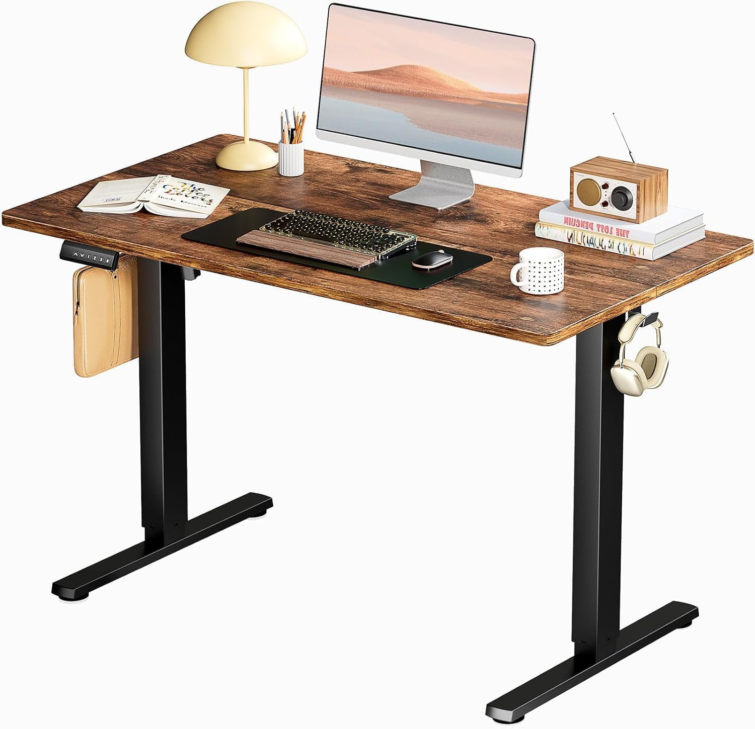 Standing Desk, Adjustable Height Electric Sit Stand Up Down Computer ...