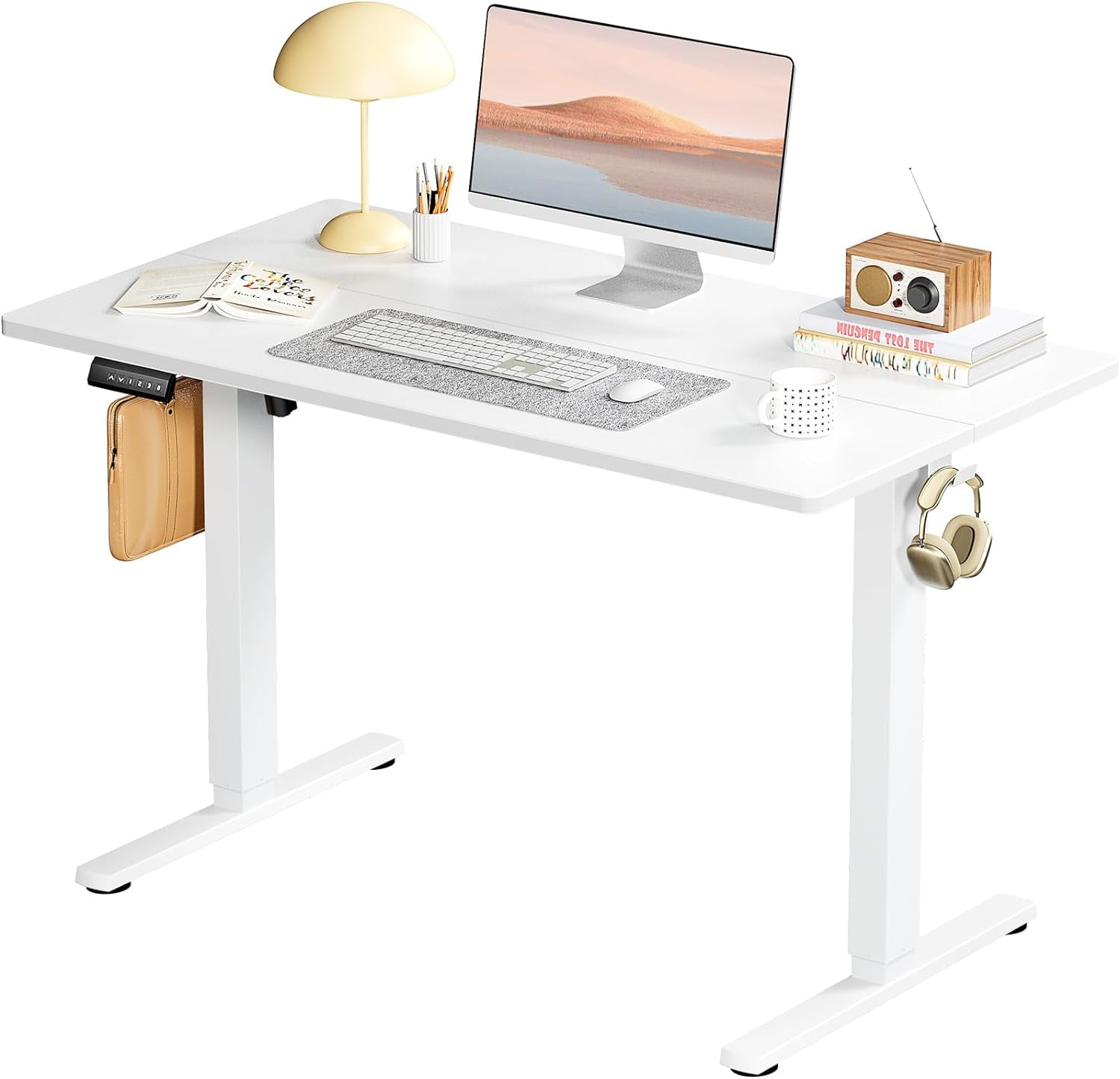 Standing Desk, Adjustable Height Electric Sit Stand Up Down Computer ...