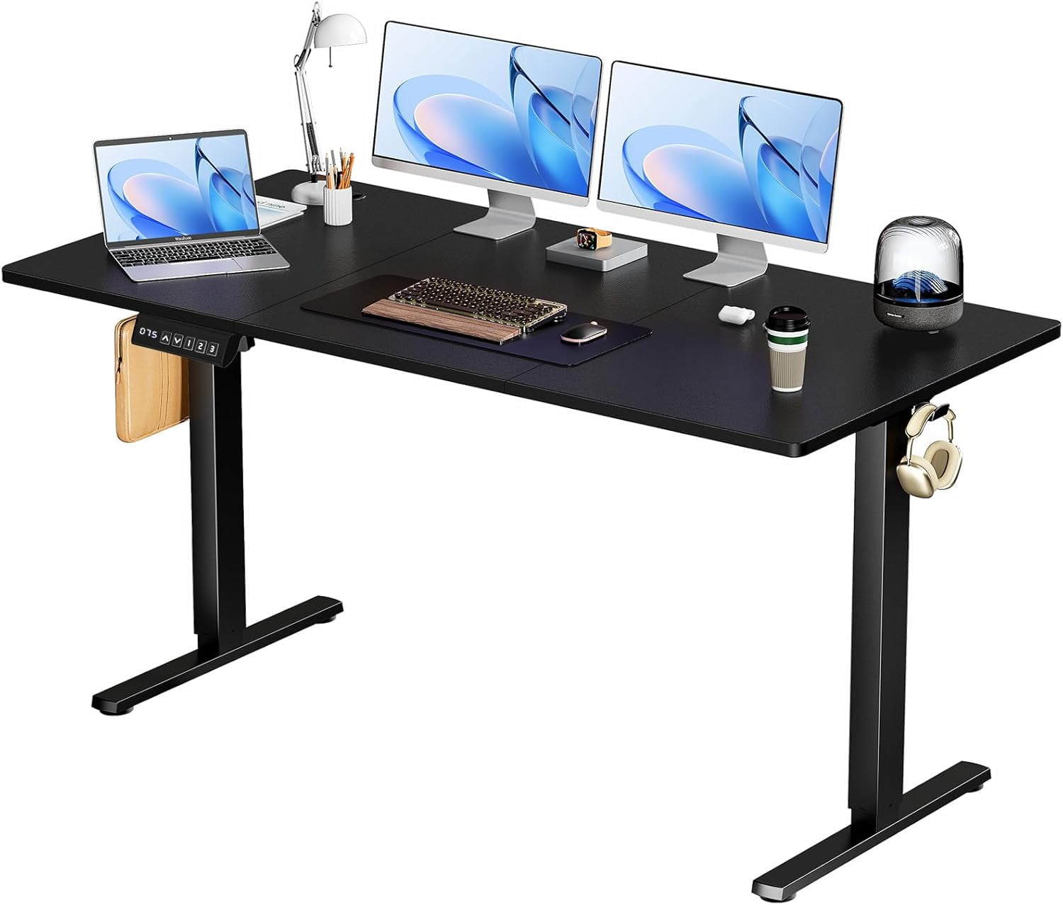 Standing Desk, Adjustable Height Electric Sit Stand Up Down Computer ...