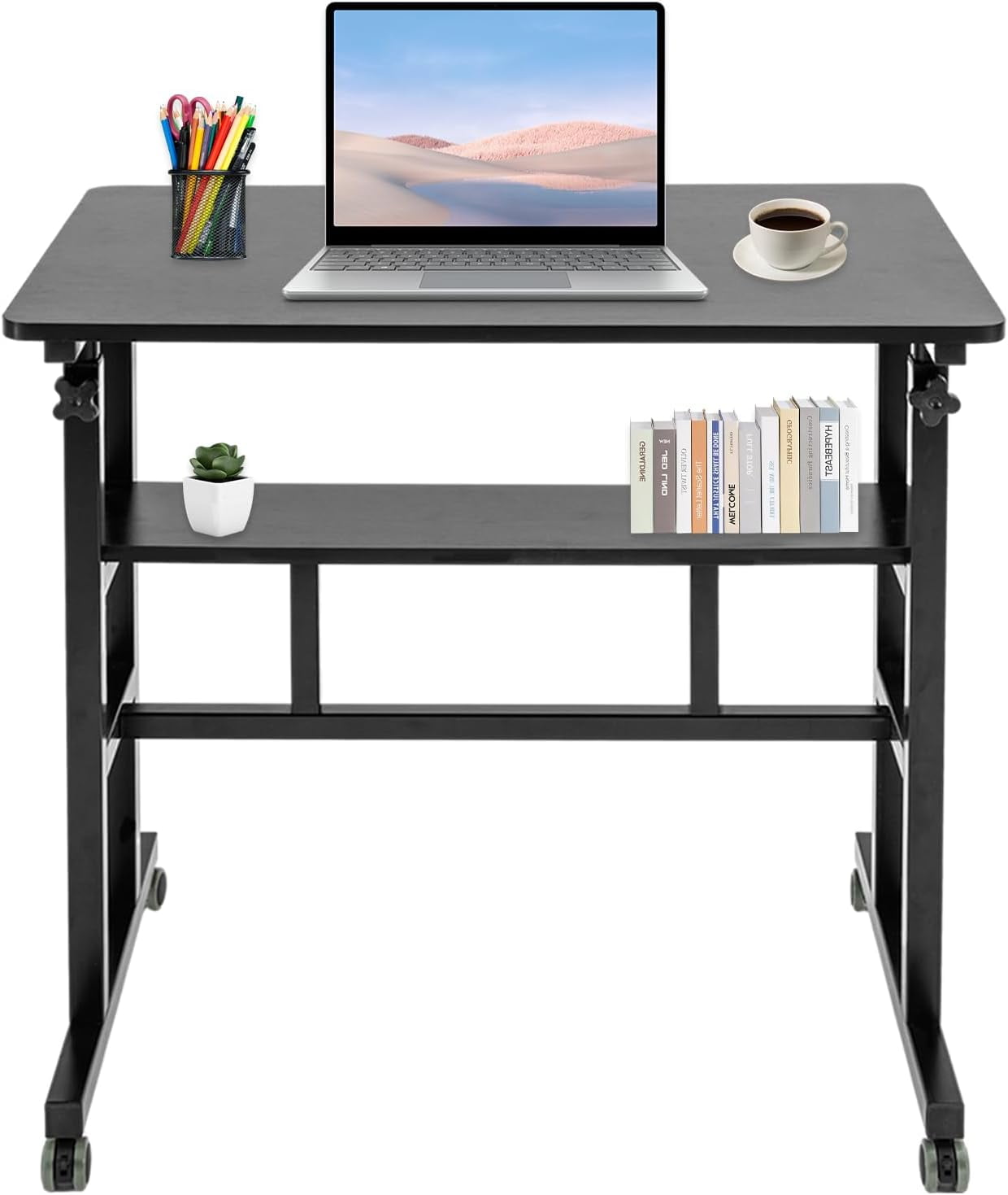 Standing Desk Adjustable Height, Mobile Home Office Desks, Portable ...