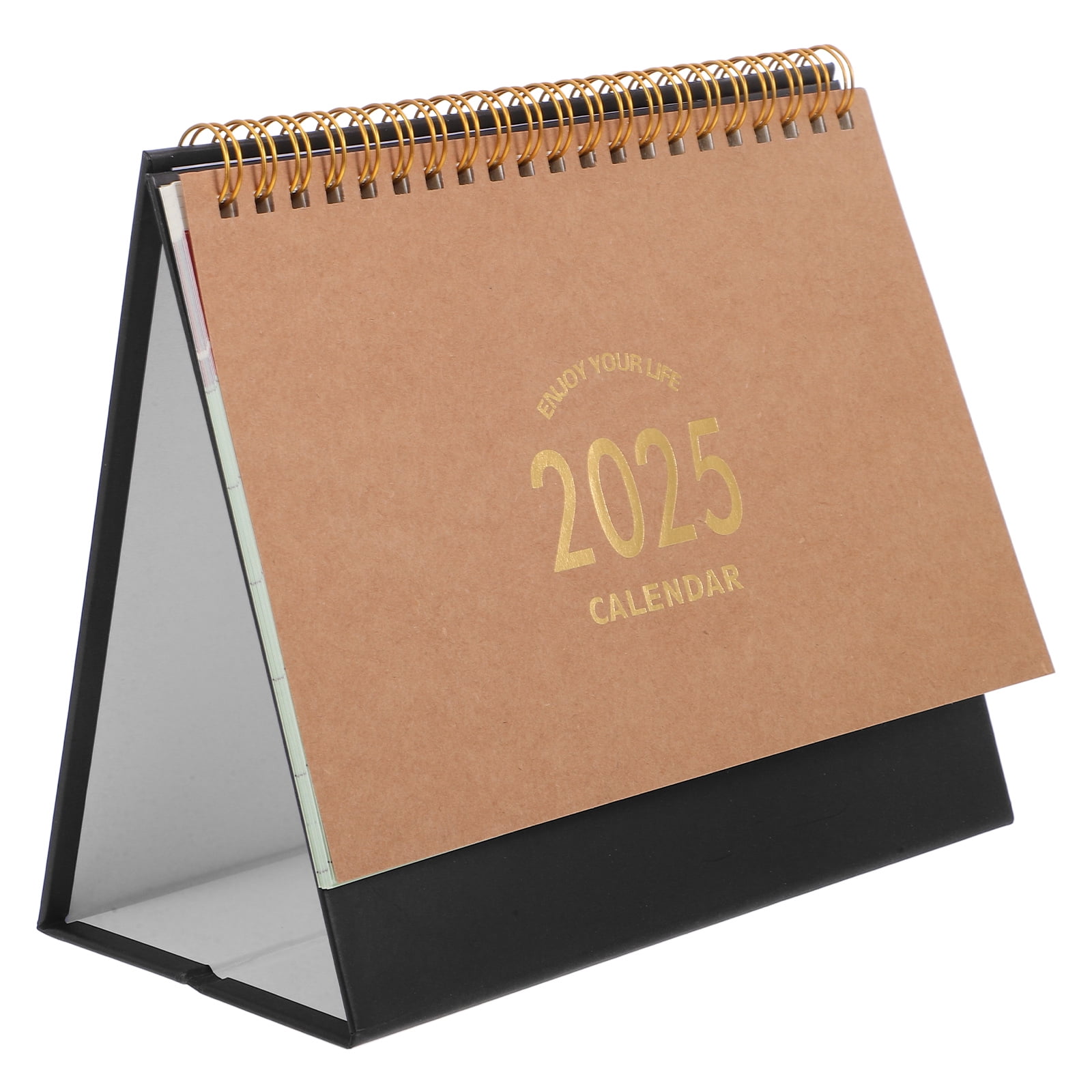 Standing Desk Calendar 2025 Twin-Wire Binding Monthly Desktop Calendar ...