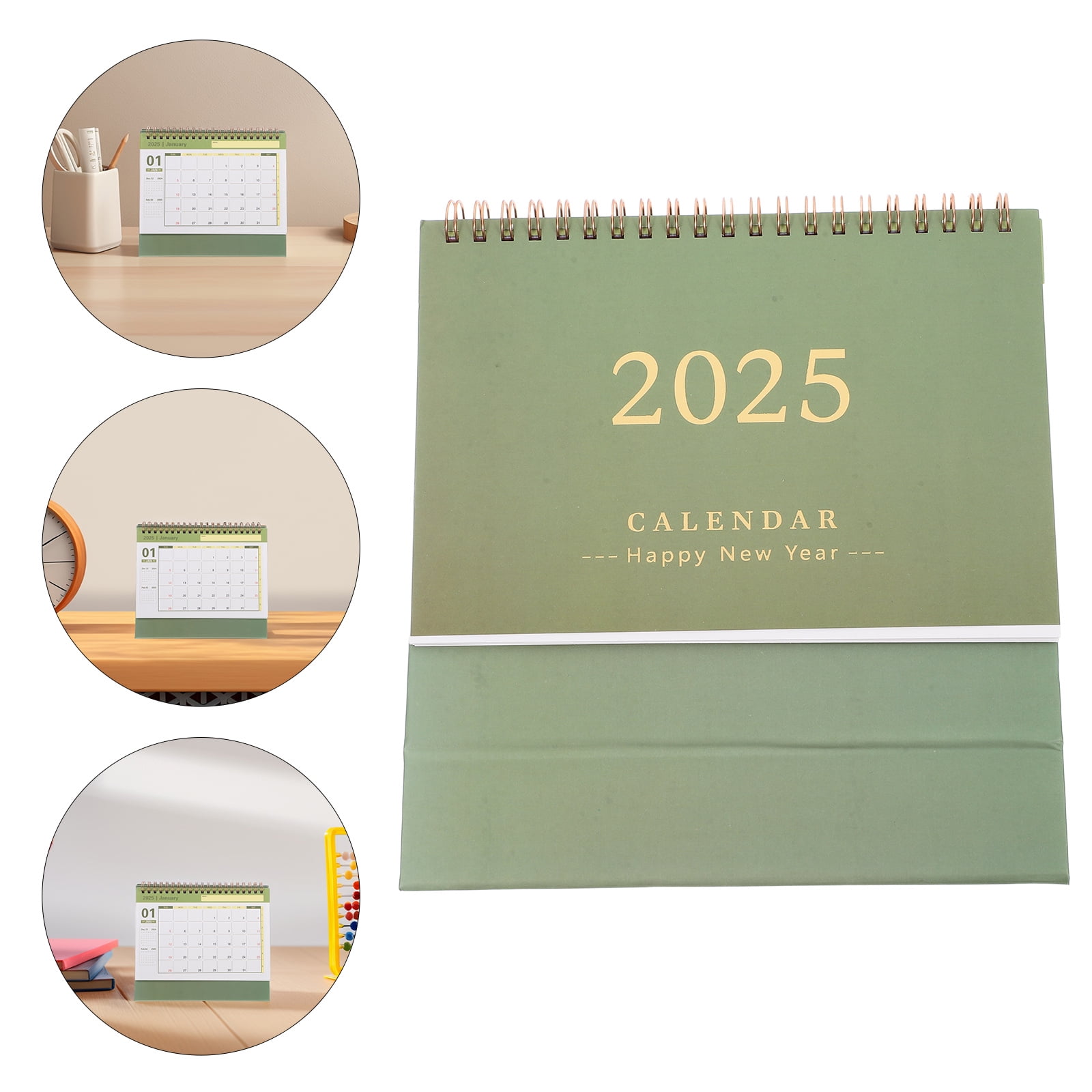 Standing Desk Calendar,Desktop Calendar Paper Calendar Decor Portable ...