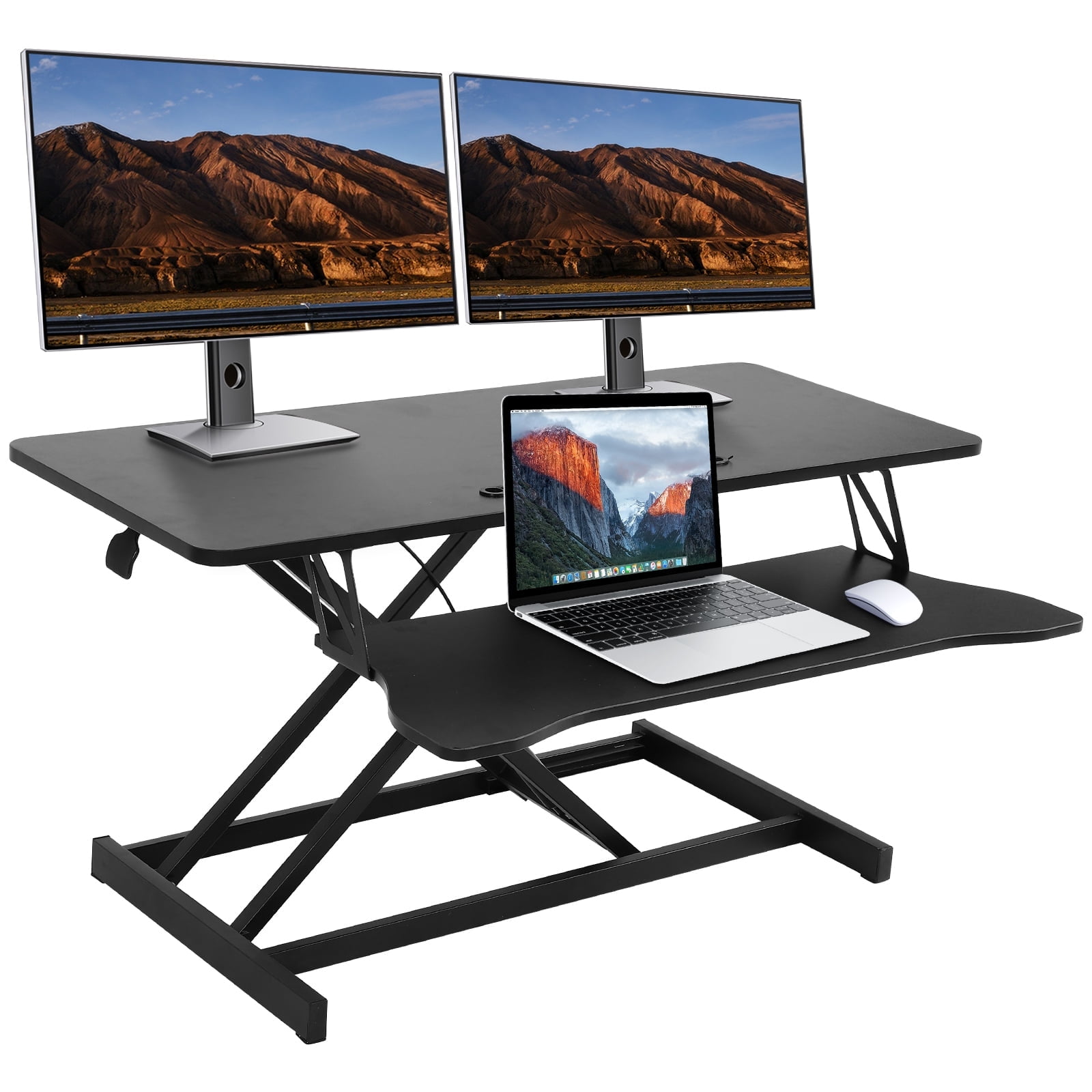 Standing Desk Converter, 36 Inch Adjustable Sit to Stand Up Desk ...