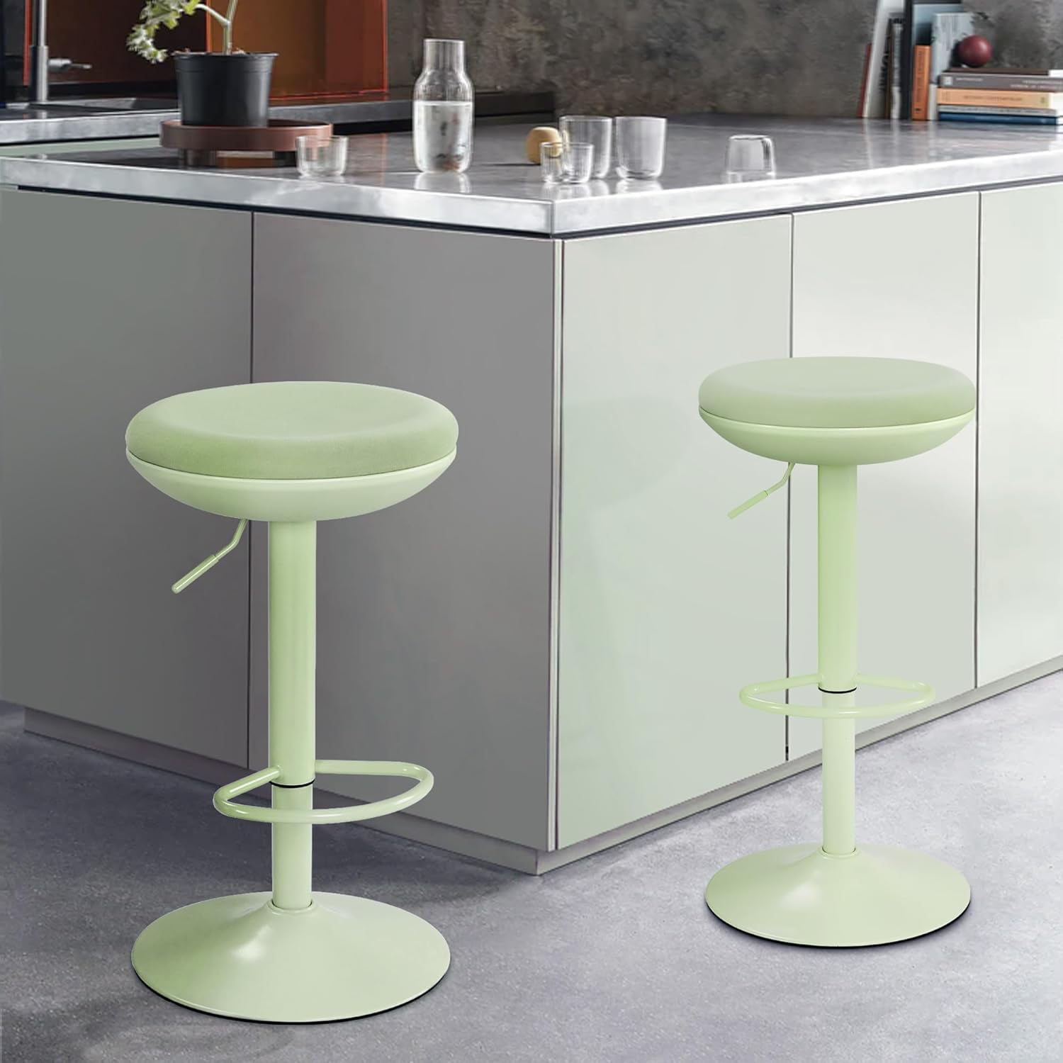 Standing Desk Stool, Ergonomic Adjustable Height Office Chair, Round ...