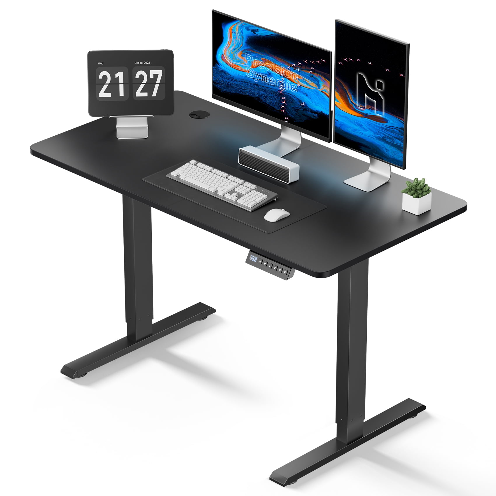 Standing Desk with Power Outlet, Height Adjustable Stand Up Table ...