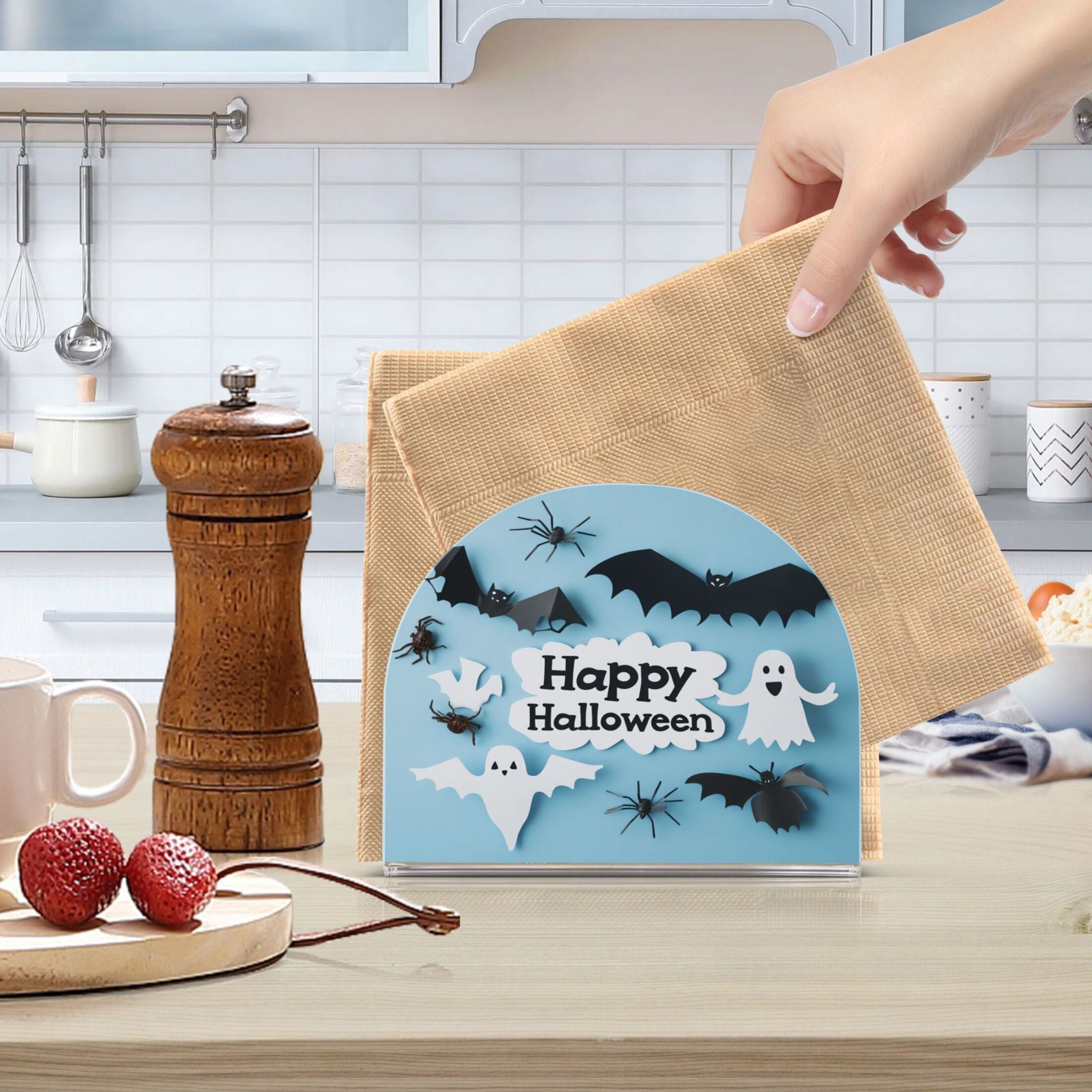 Standing Dining Table Napkin Holder, Napkin Holder for Table Kitchen ...