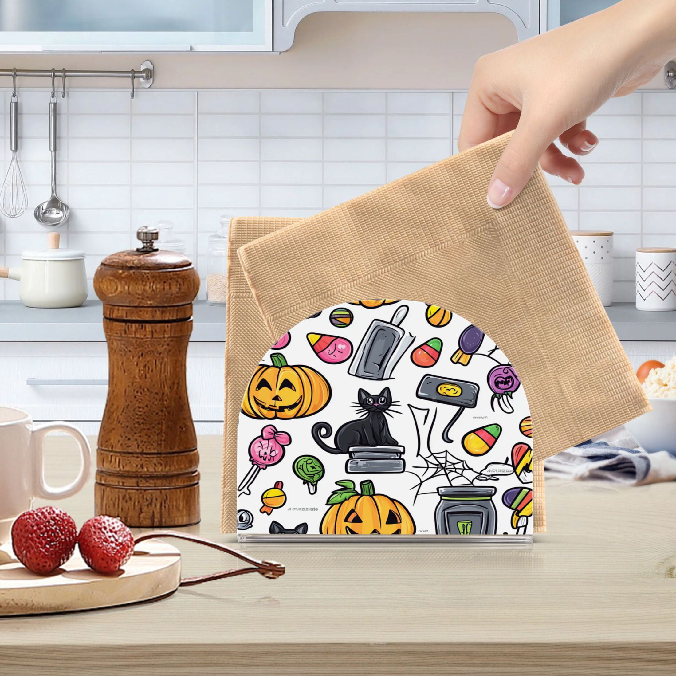 Standing Dining Table Napkin Holder, Napkin Holder for Table Kitchen ...