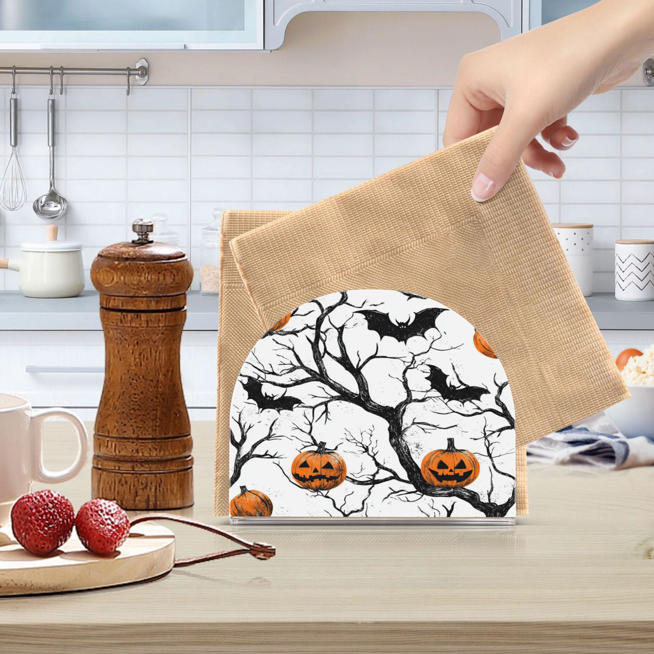 Standing Dining Table Napkin Holder, Napkin Holder for Table Kitchen ...