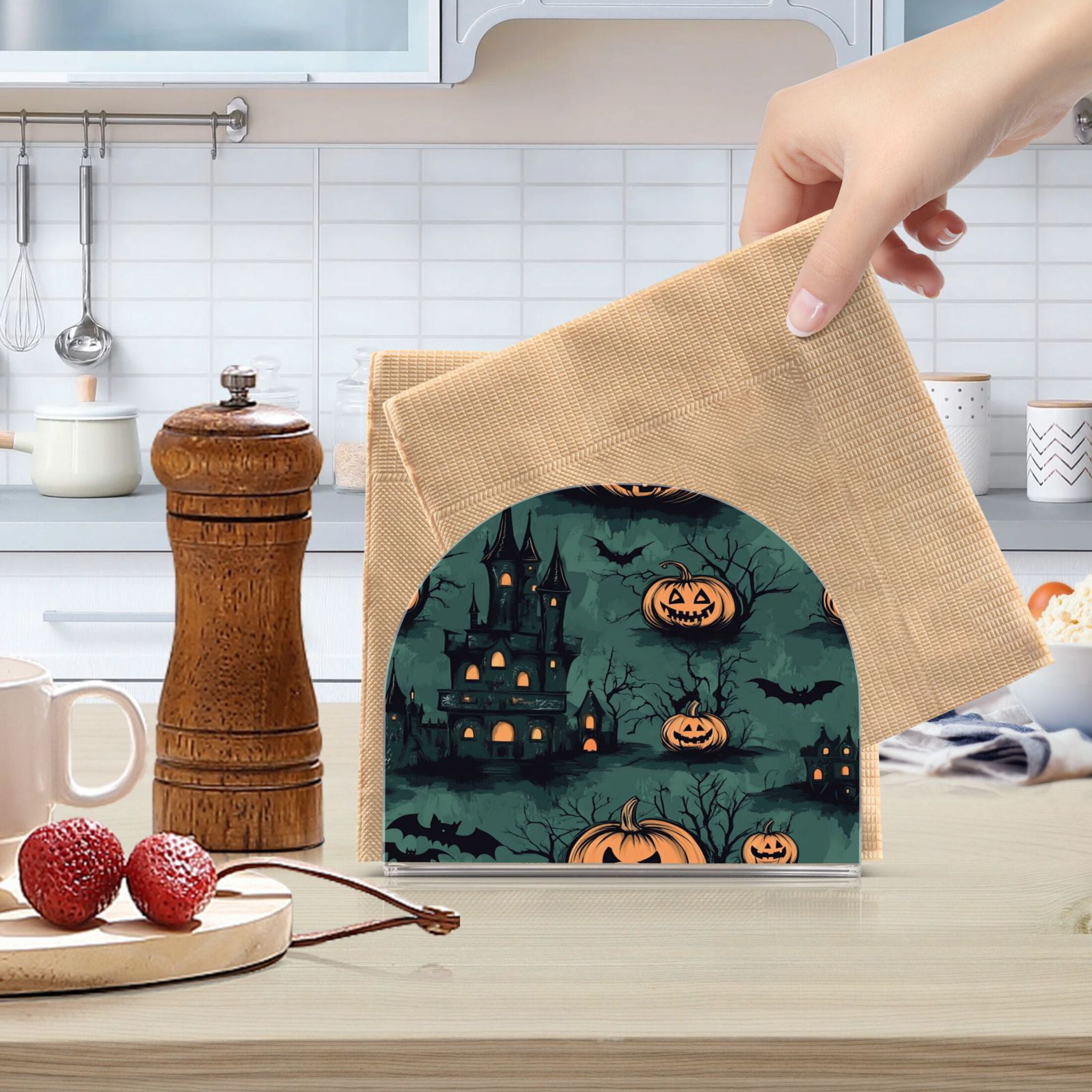 Standing Dining Table Napkin Holder, Napkin Holder for Table Kitchen ...