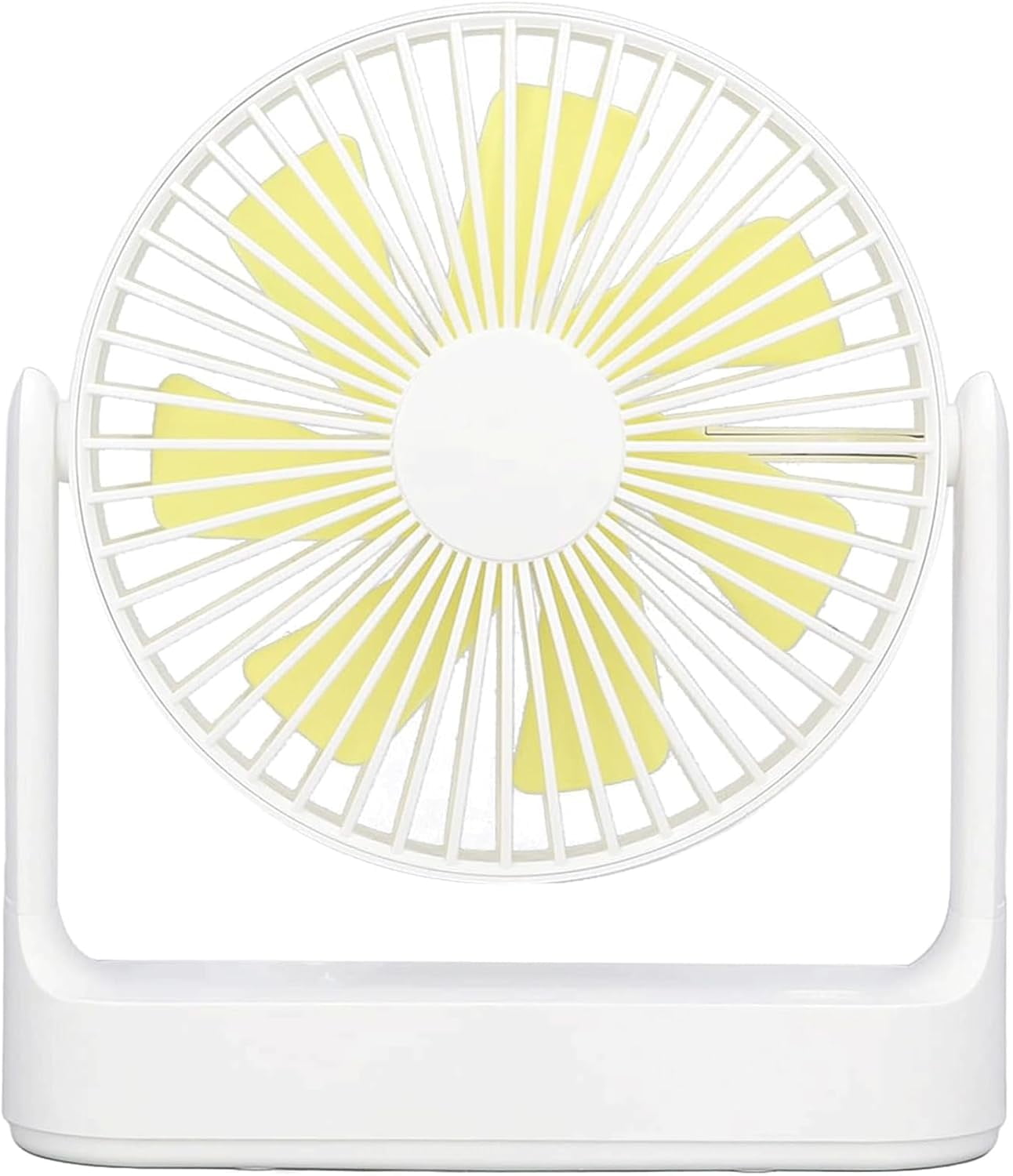 Standing Fan 4 Adjustable Speeds Mini Fan, USB Charging Oscillating ...