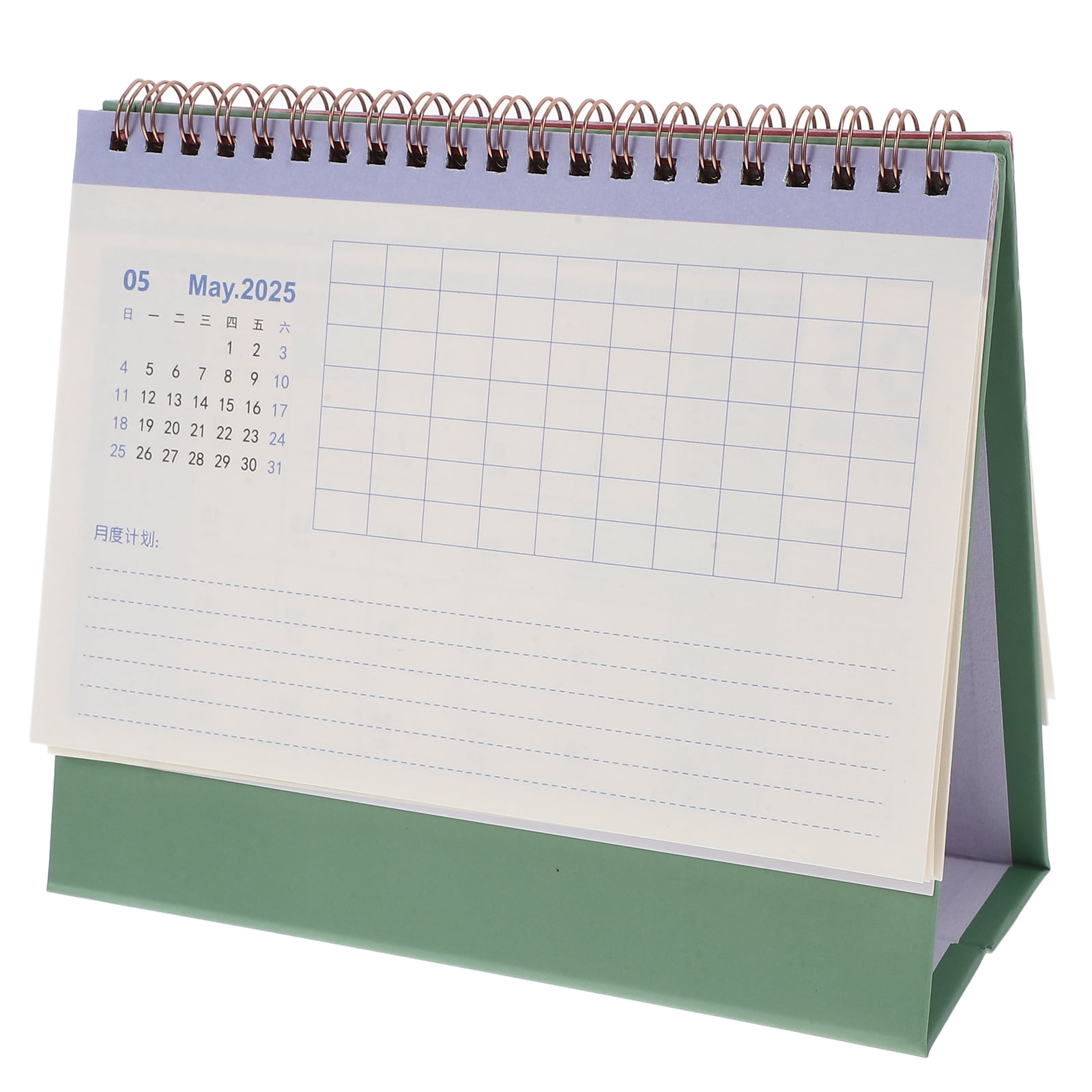 Standing Flip Calendar 2024-2025 Desk Planner Monthly Calendar Office ...