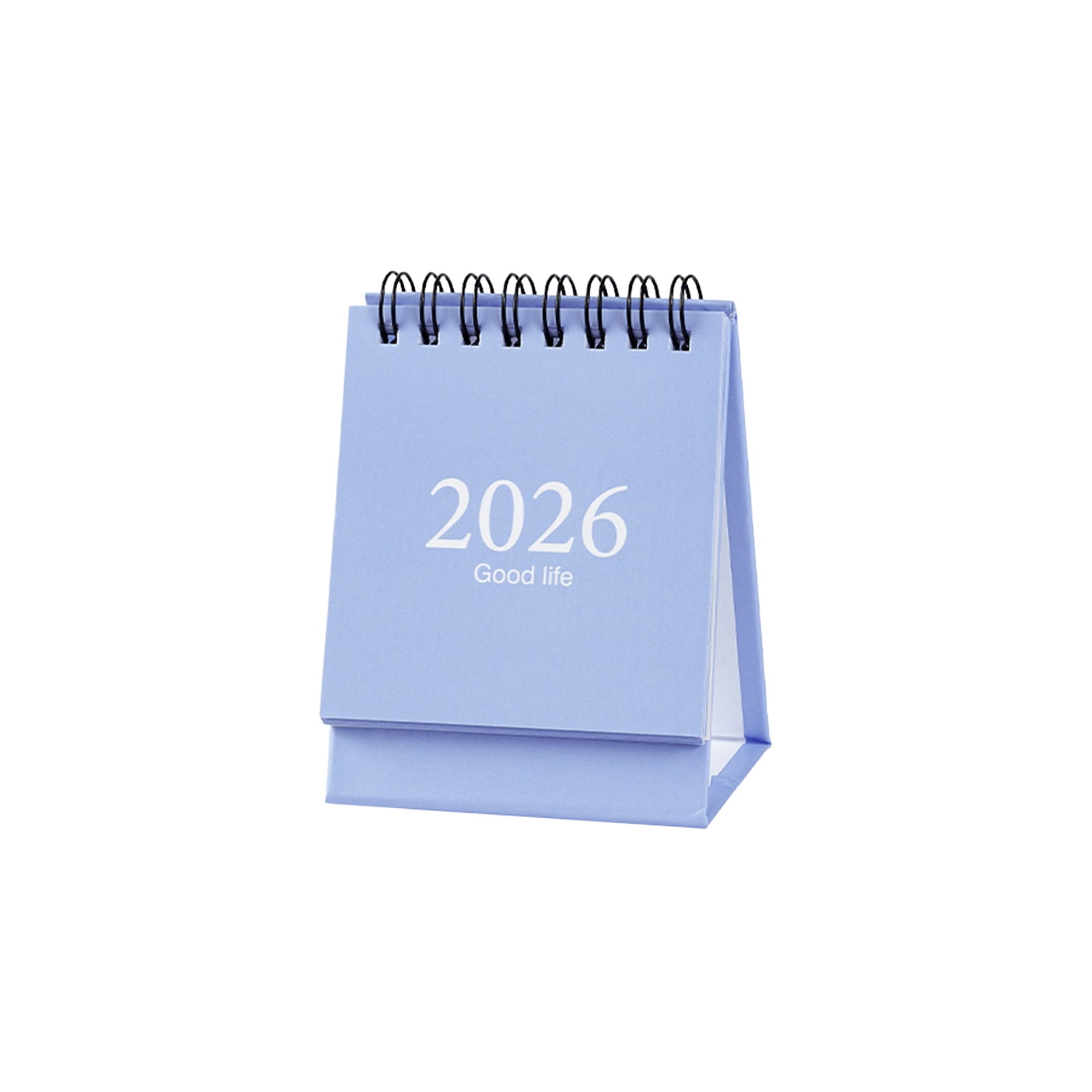 Standing Flip Small Desktop Calendar,Mini Desk Calendar 2026-2027,Twin ...