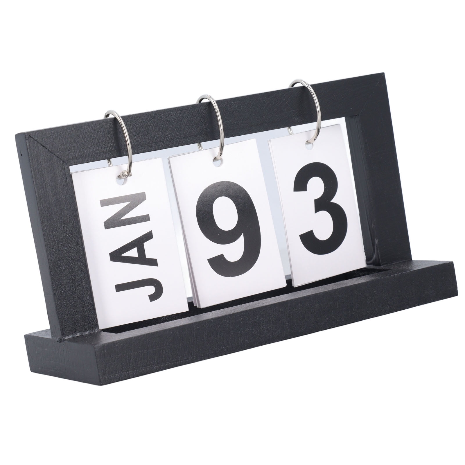 Standing Flip Wooden Desk Calendar Nordic Style Vintage Large Display ...