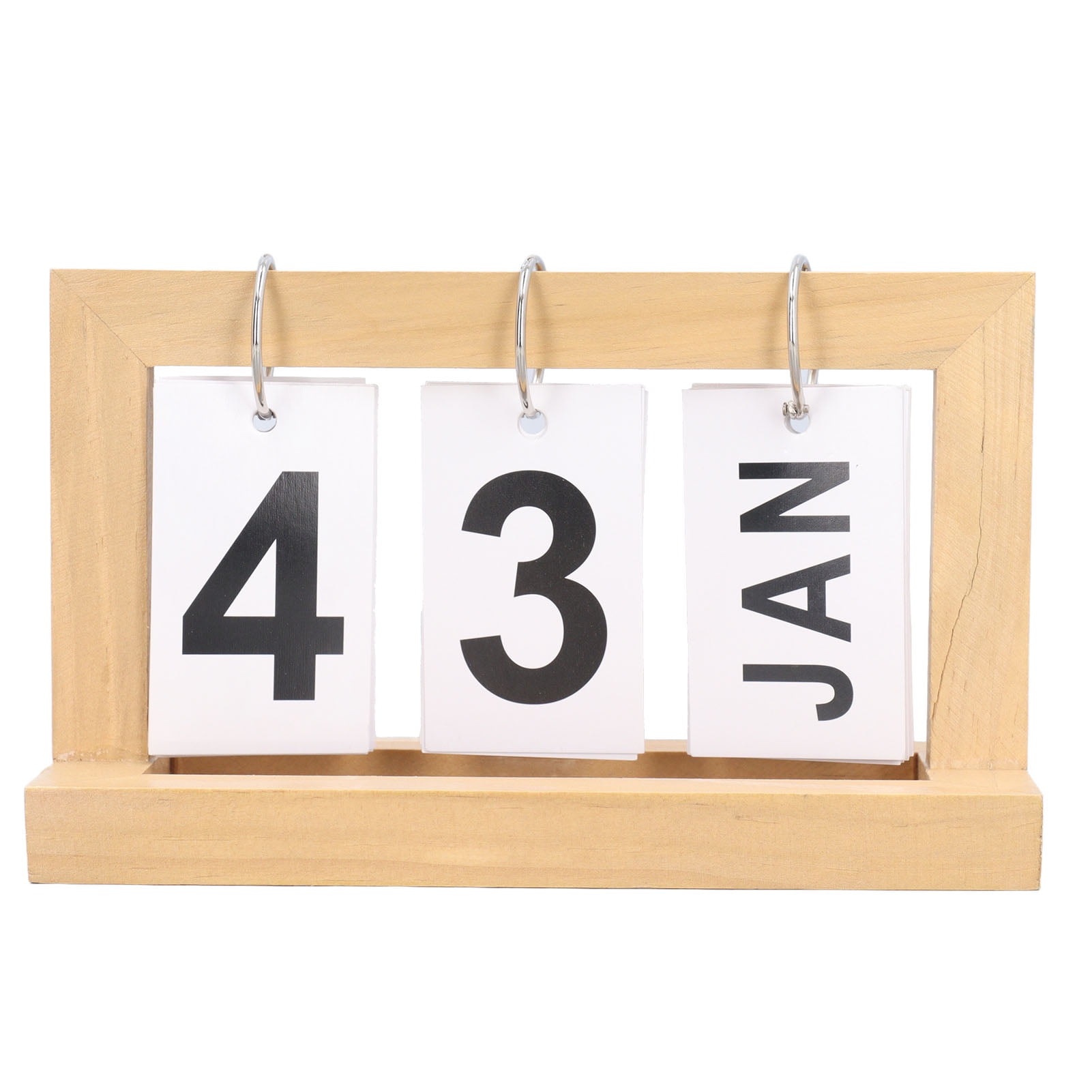 Standing Flip Wooden Desk Calendar Vintage Wooden Flip Calendar For ...