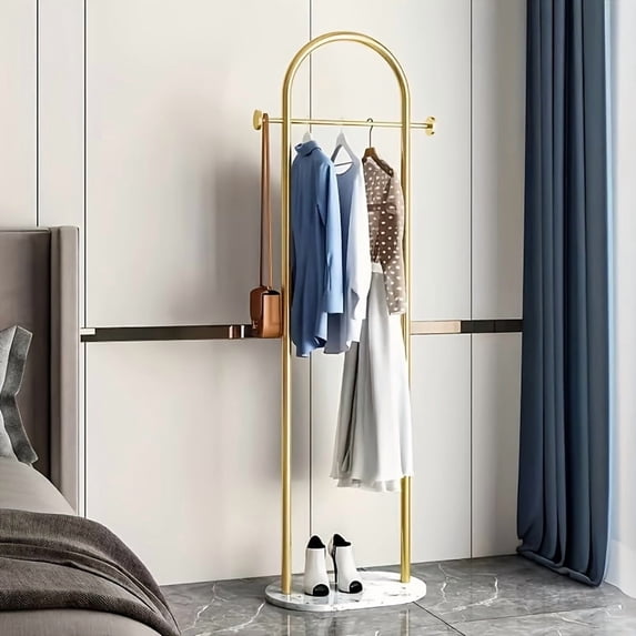 Standing Garment Rack with Marble Base, Heavy Duty Metal Coat Stand for ...