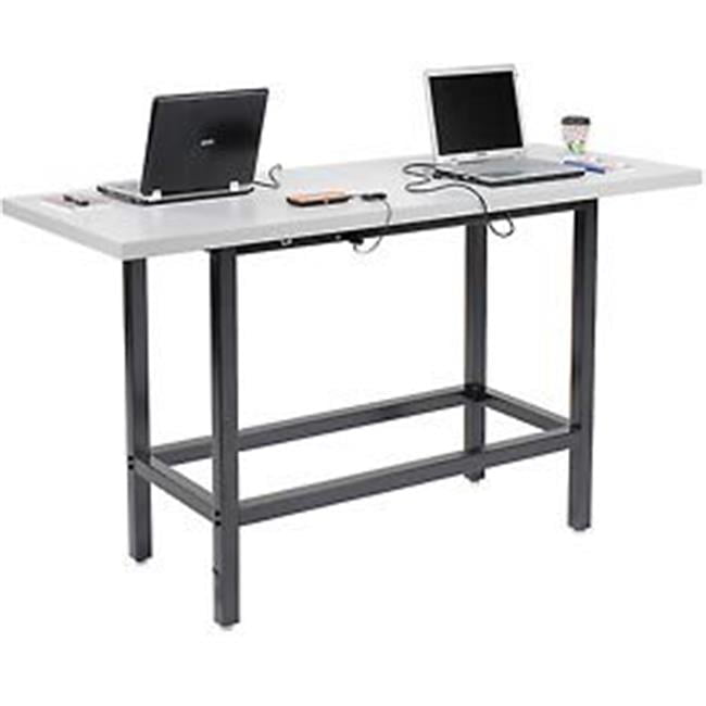 Standing Height Table with Power - Gray - Walmart.com