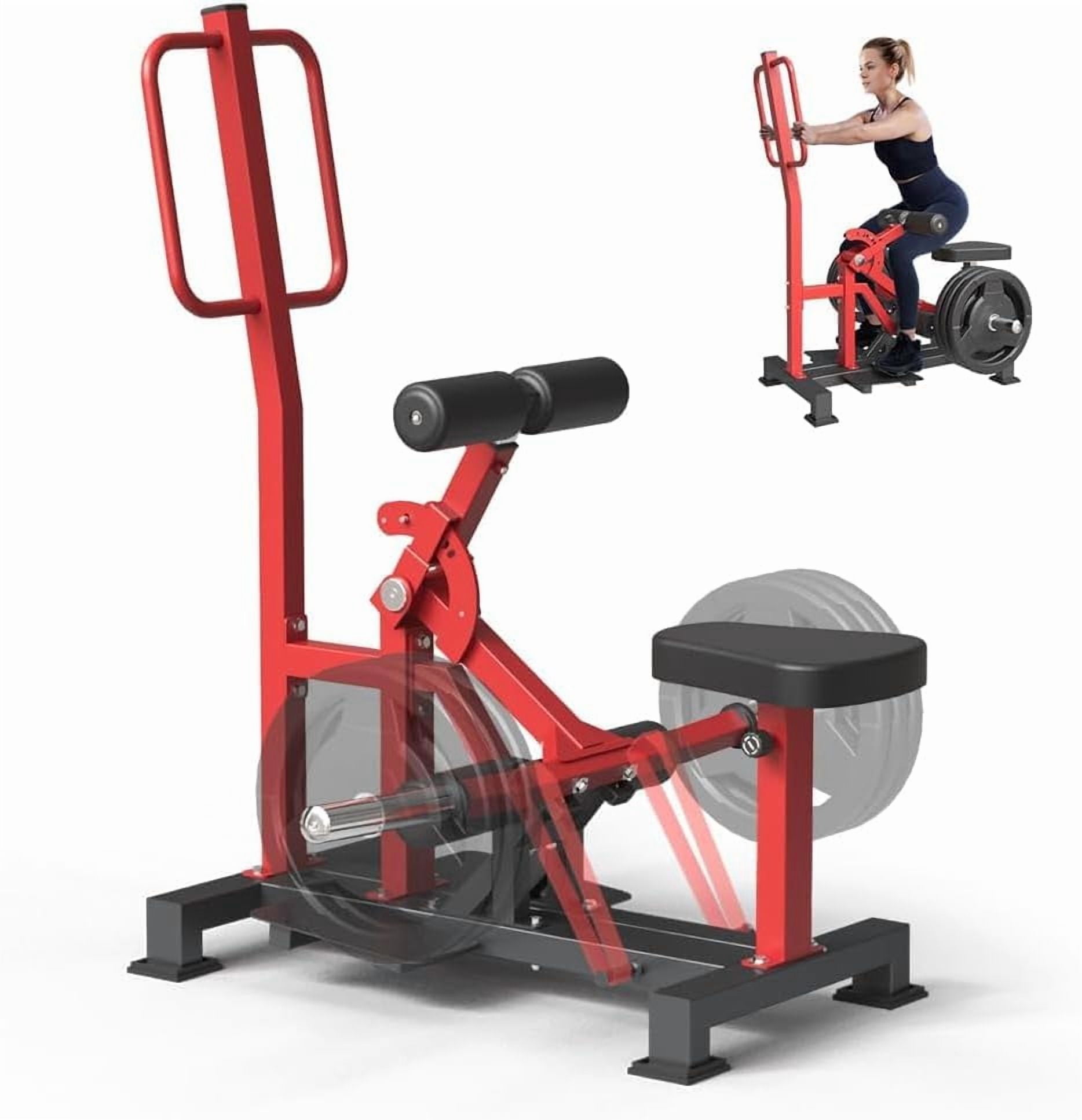Standing Hip Thrust Machine, 660LBS Plate Loaded Vertical Hip Thrust ...
