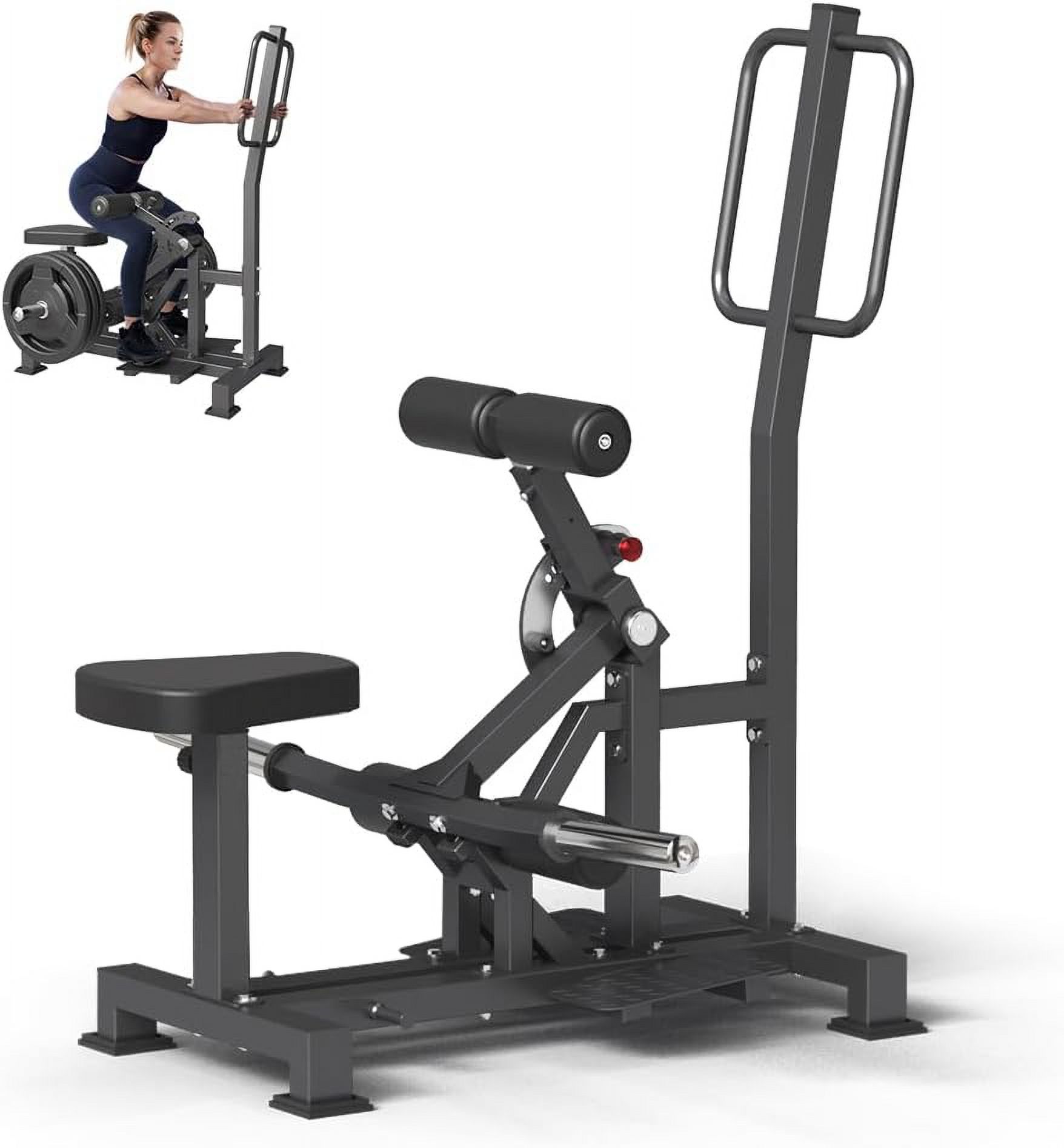 Standing Hip Thrust Machine, 660LBS Plate Loaded Vertical Hip Thrust ...