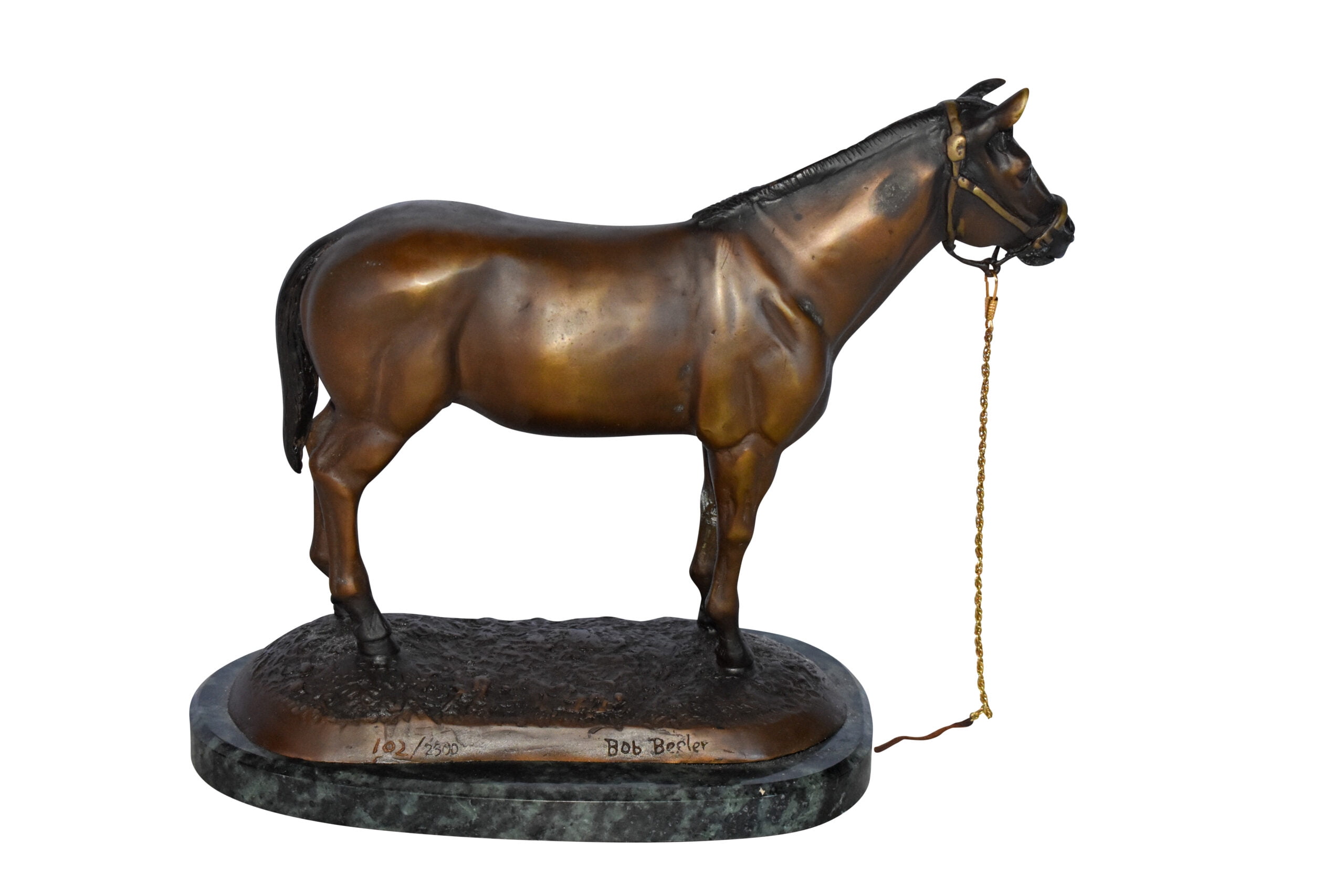Standing Horse Limited Edition Bronze Statue by Bob Beeler Size: 12" x ...