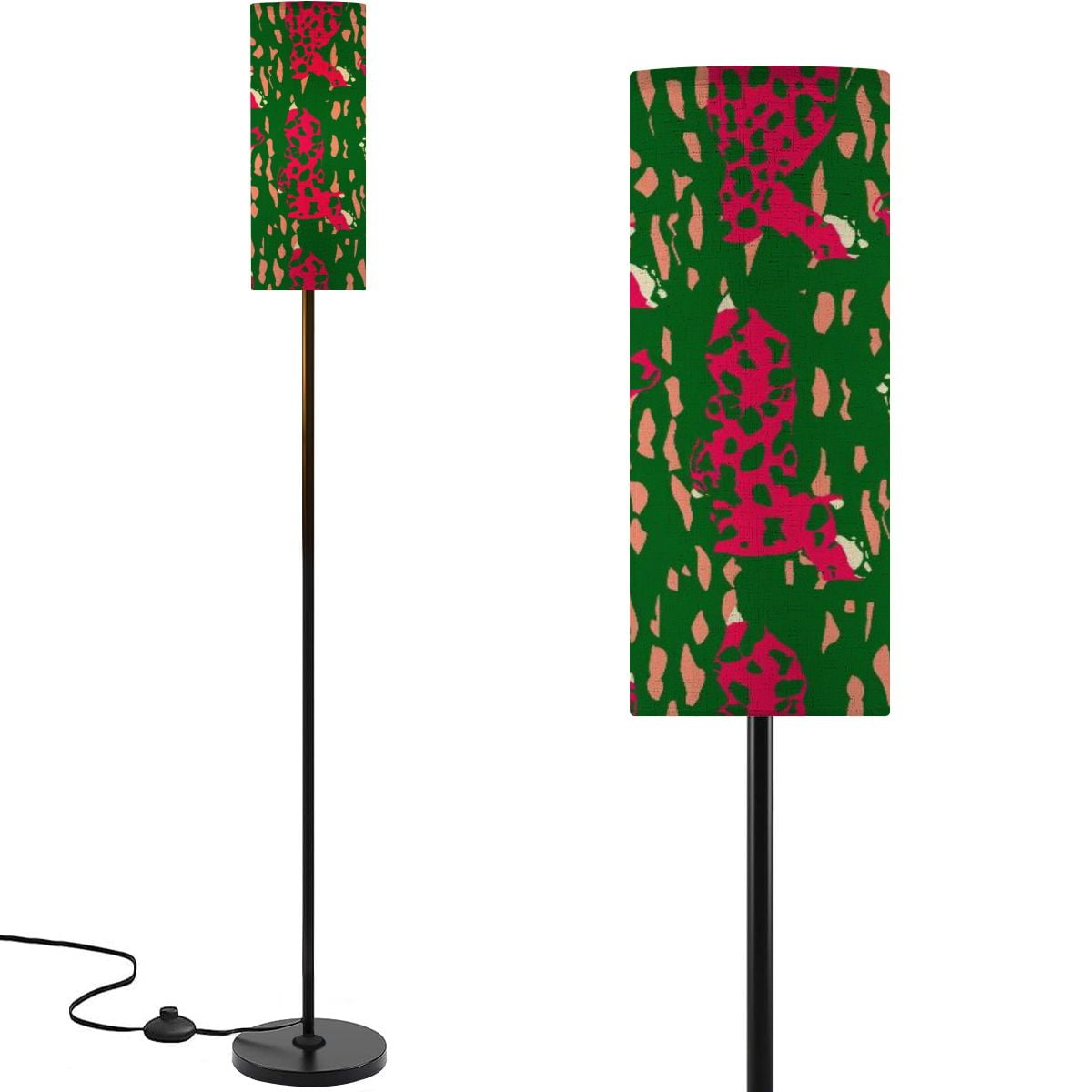 Standing Lamps Abstract Leopard Cheetah Animal Skin Shapes Geometric ...