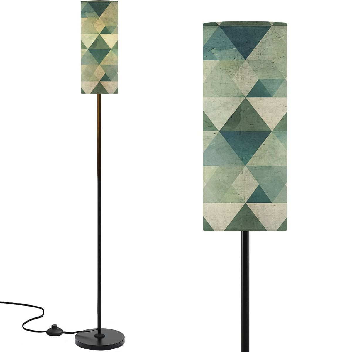 Standing Lamps Seamless geometric pattern paper texture Modern Floor ...