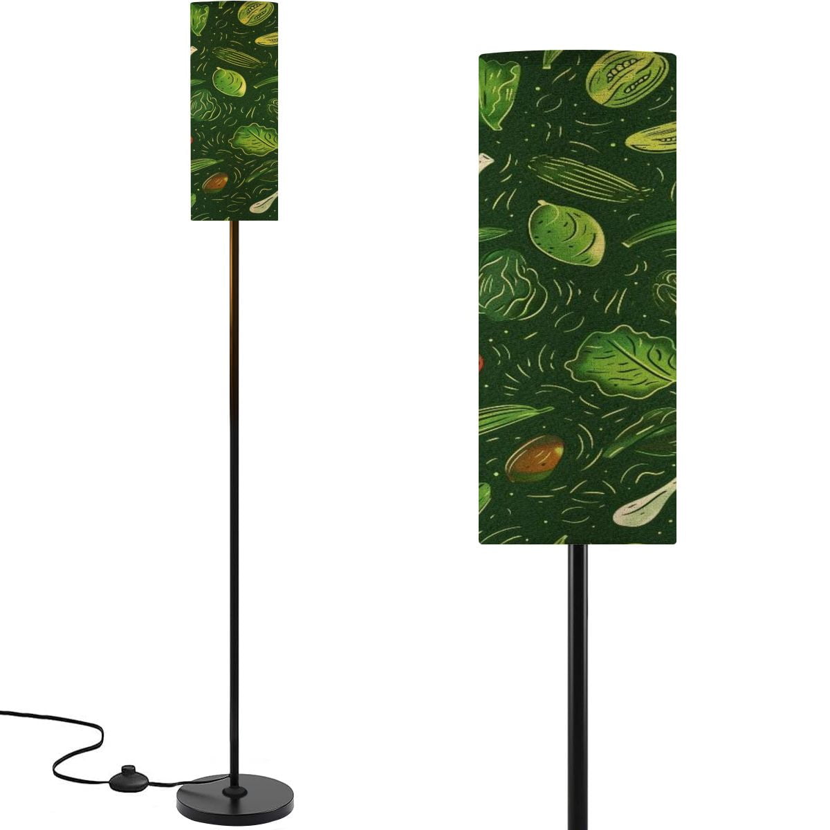 Standing Lamps Vegetables ingredients green Modern Floor Lamp Bohemian ...