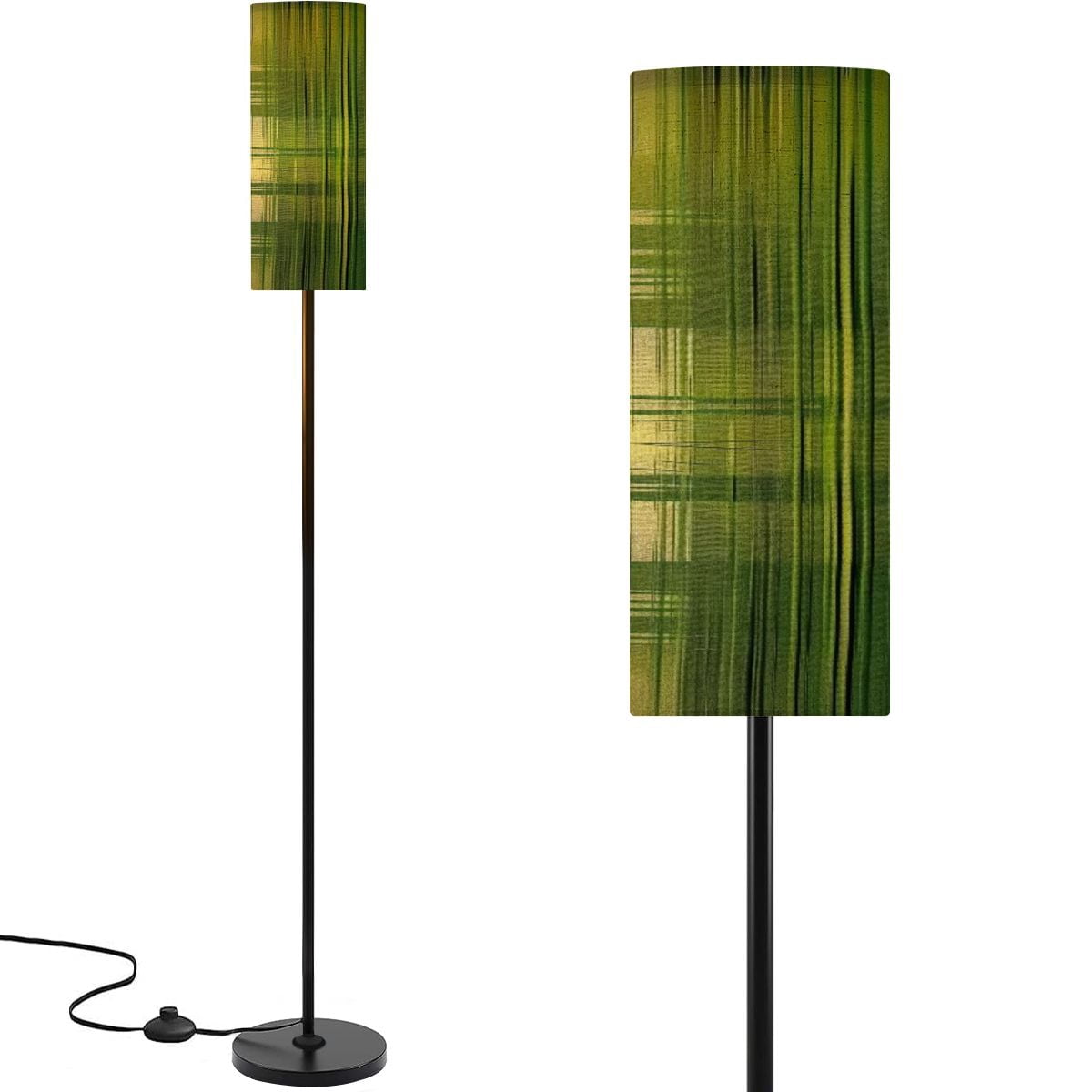 Standing Lamps abstract blurred vertical brown yellow stripes Modern ...