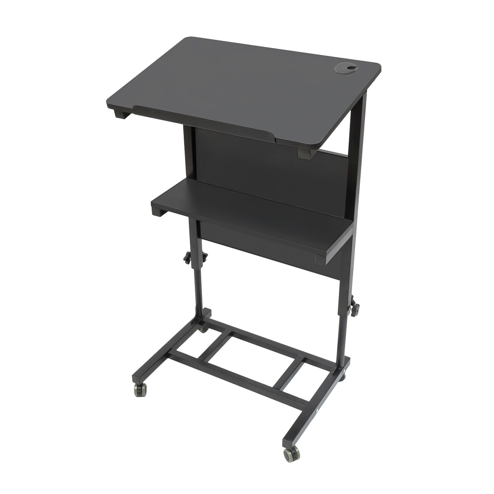 Standing Lectern Presentation Lectern Podium Stand Mobile Pulpit Laptop ...