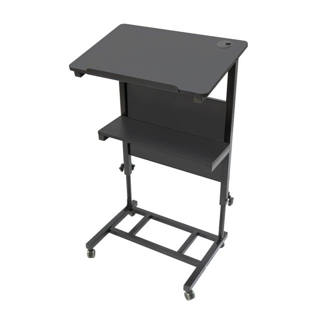 Standing Lectern Presentation Lectern Podium Stand Mobile Pulpit Laptop ...