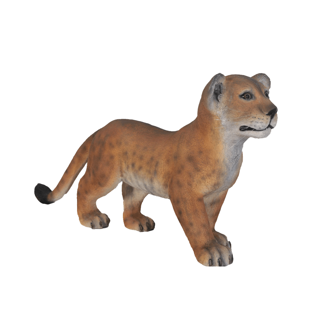 Standing Lion Cub Life Size Statue - Walmart.com