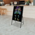 Standing Menu Sign Board, LED Message Board Black LED Message Writing ...