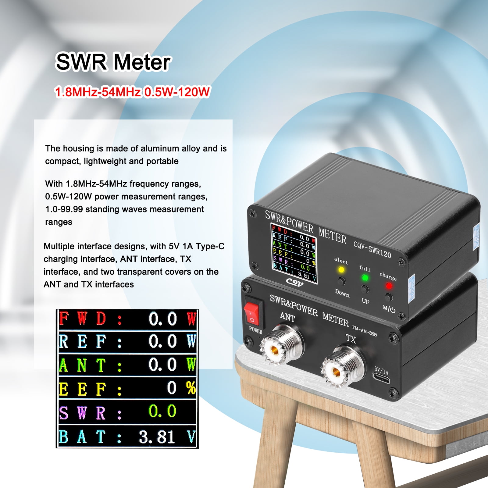 Standing Meter,240 * 240 Meters 0.5-120w 0.5-120w Watt Meter 240 * Watt ...