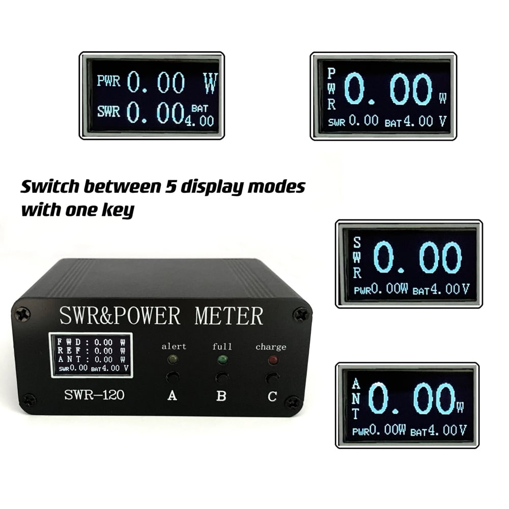 Standing Meter,Swr-120 1.8mhz-50mhz 0.5w-120w Hf Meters Oled Meter Ol ...