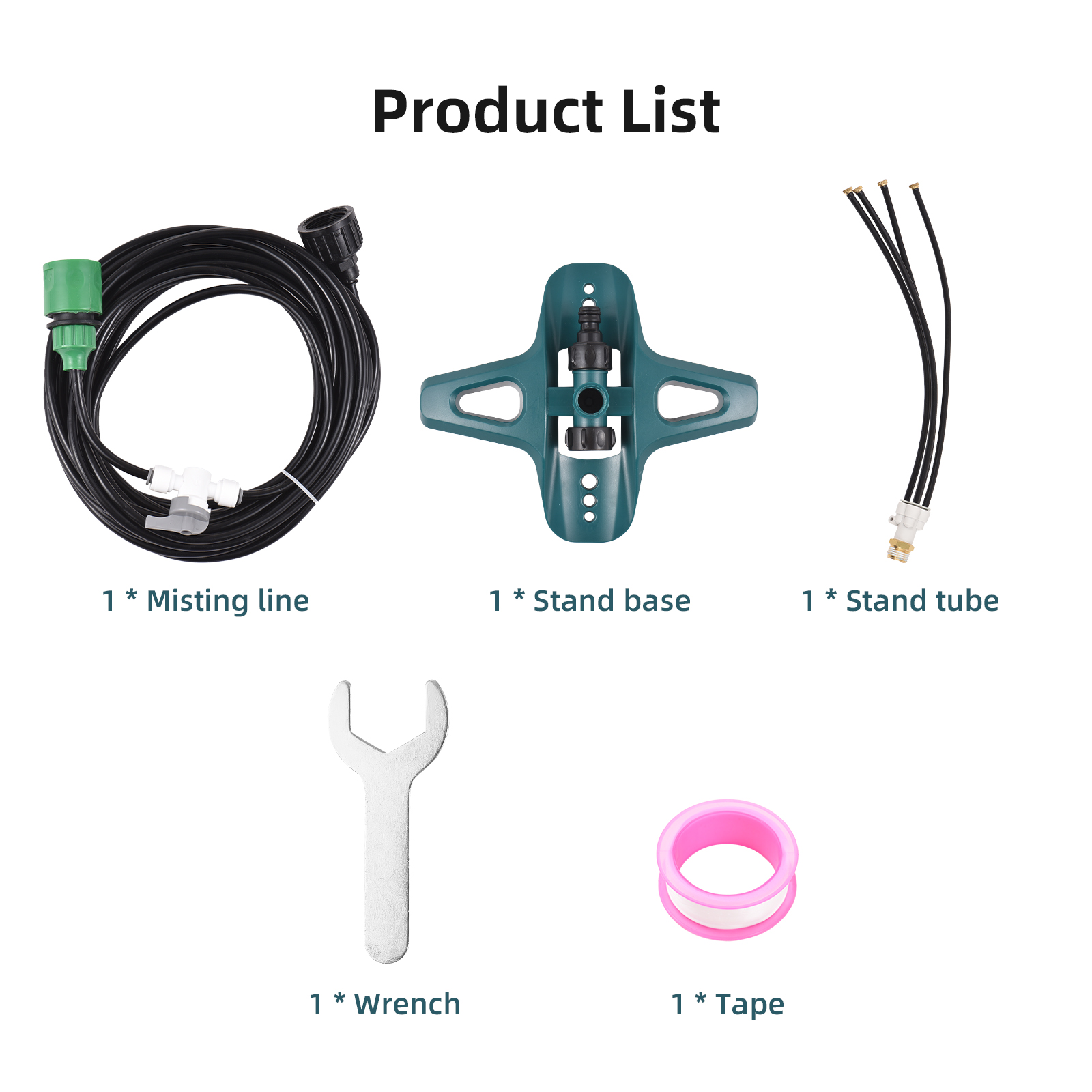 Standing Mister,Portable With 4 Spray Line Stand Mister Kids (8m) Line ...