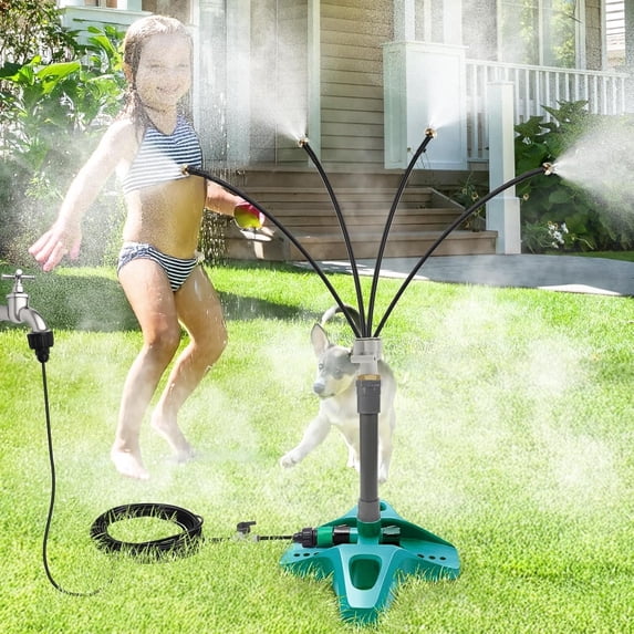 26FT Portable Standing Misters, Adjustable Misting System for Patio ...