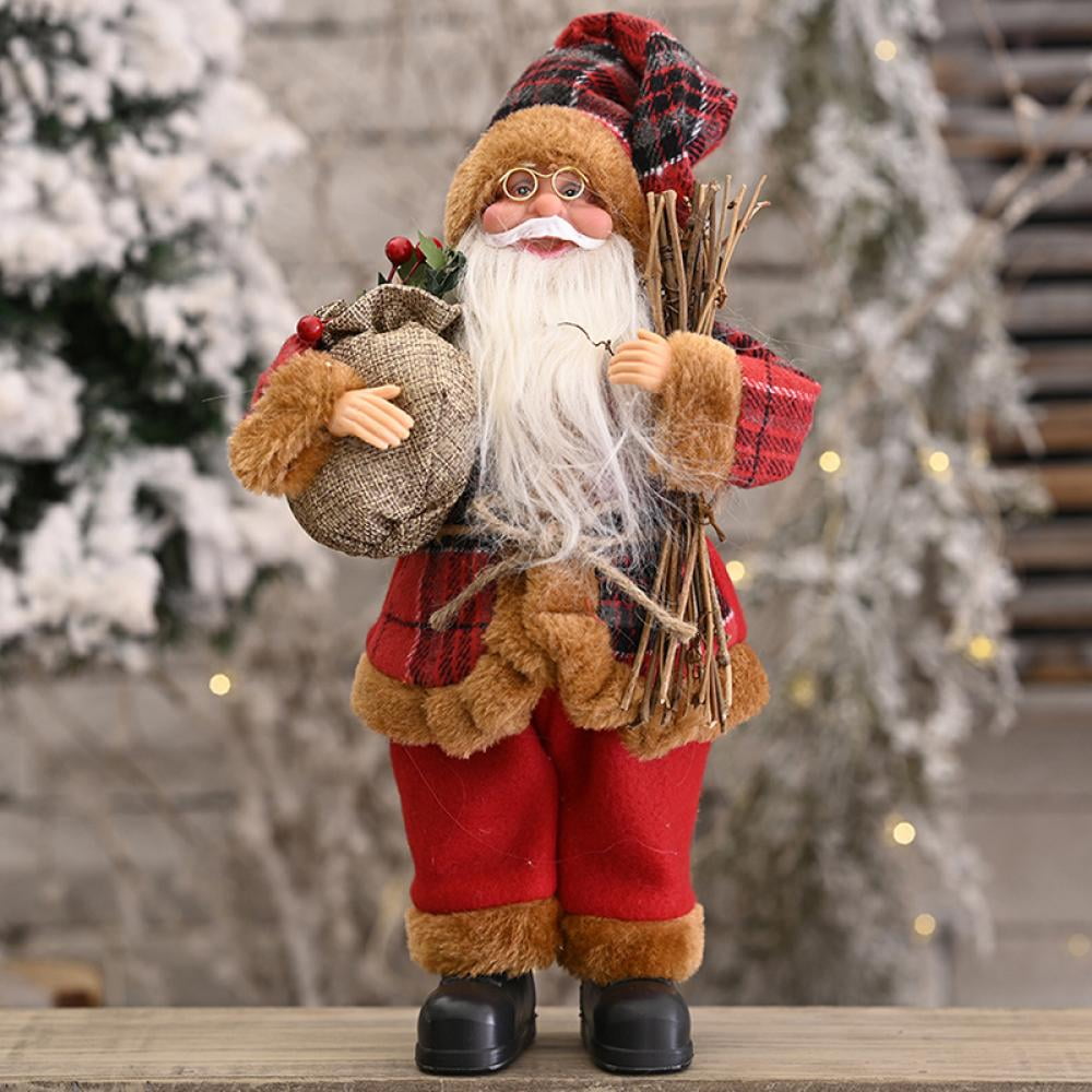 Standing Naughty or Nice Name List Santa Claus Christmas Figurine ...